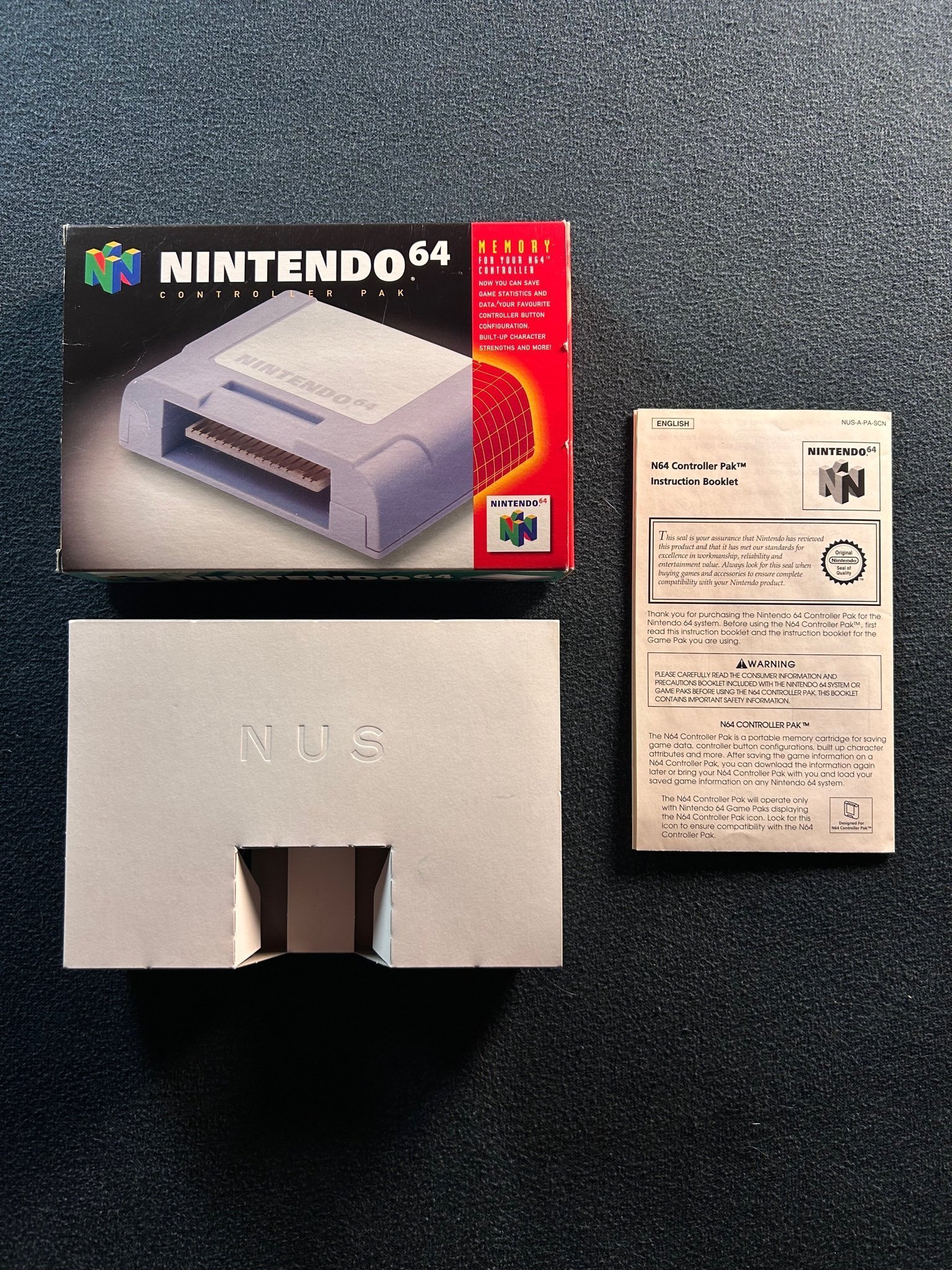 Nintendo 64 Controller Pak – Original Box + Man.. | Köp på Tradera ...