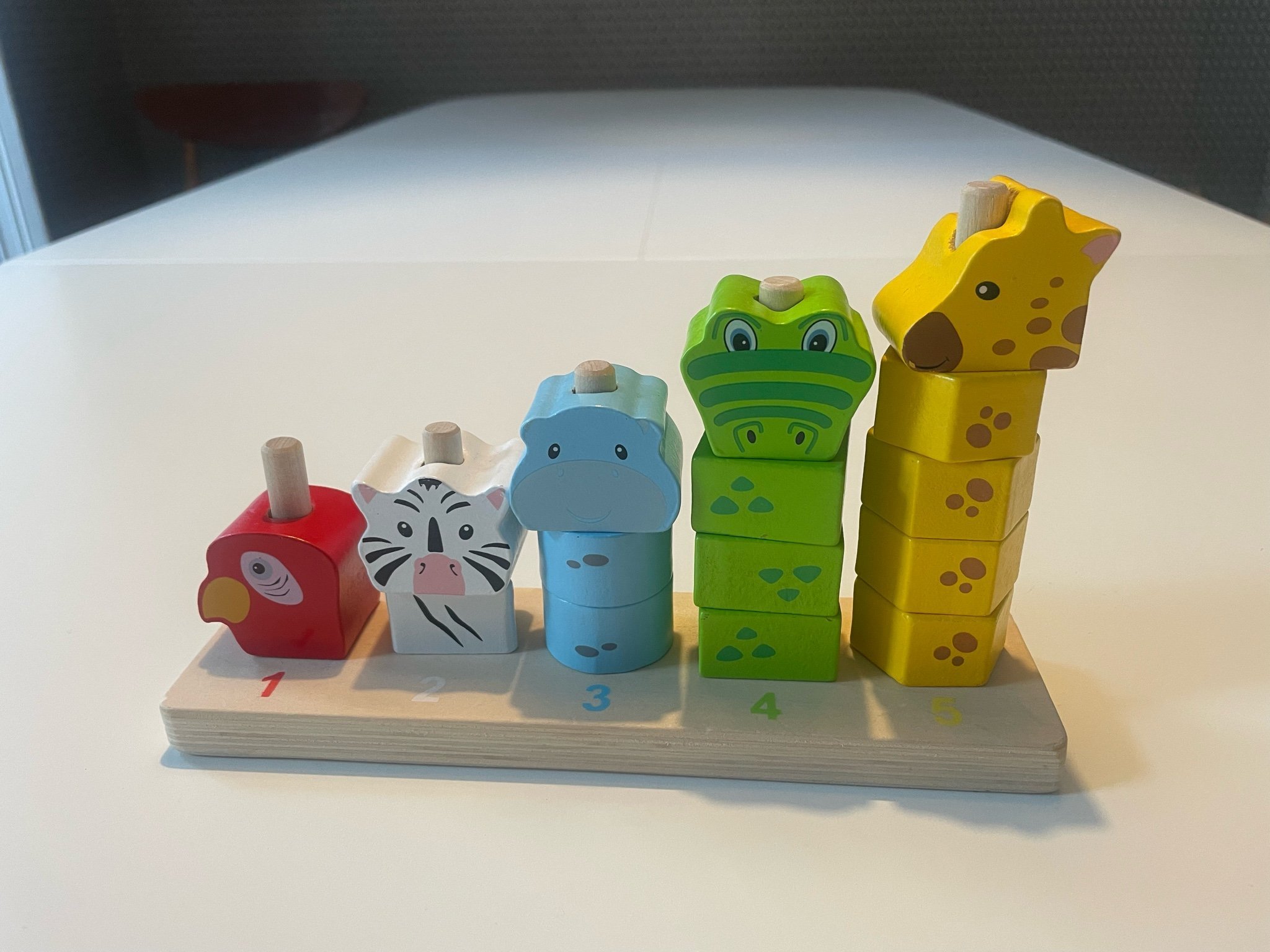 Se produkter som liknar Stapelleksak i trä med siffro.. på Tradera ...