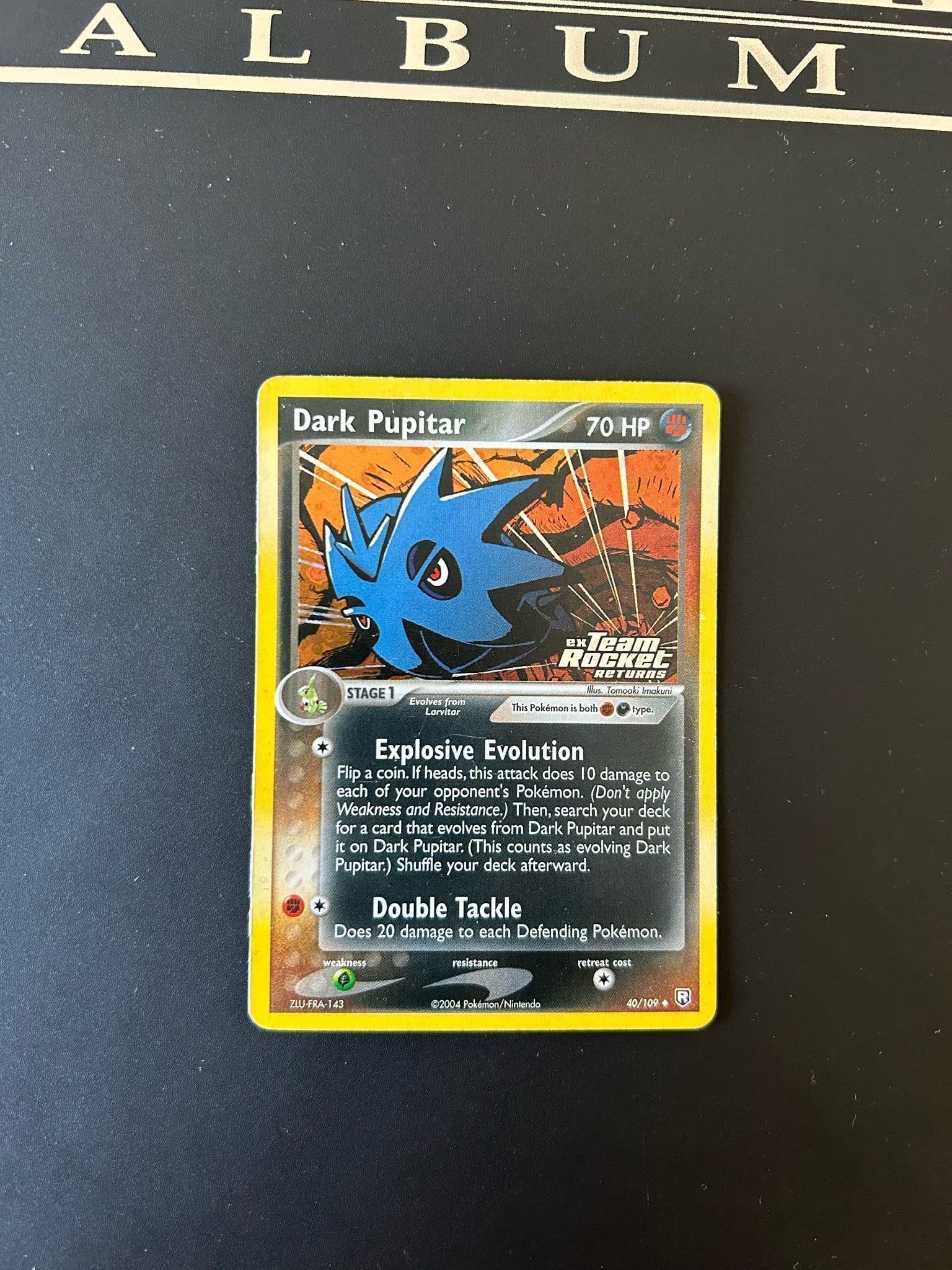 Dark Pupitar - 40/109 - Holo Rare Teamrocket Ex.. | Köp på Tradera ...