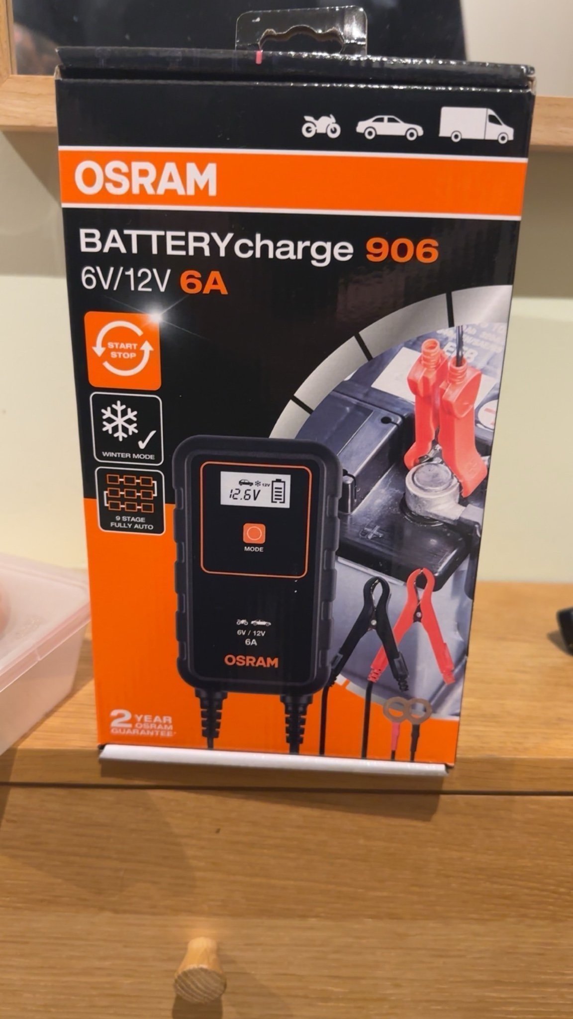 OSRAM BATTERYcharge 906 6V/12V 6A | Köp på Tradera (708733190)