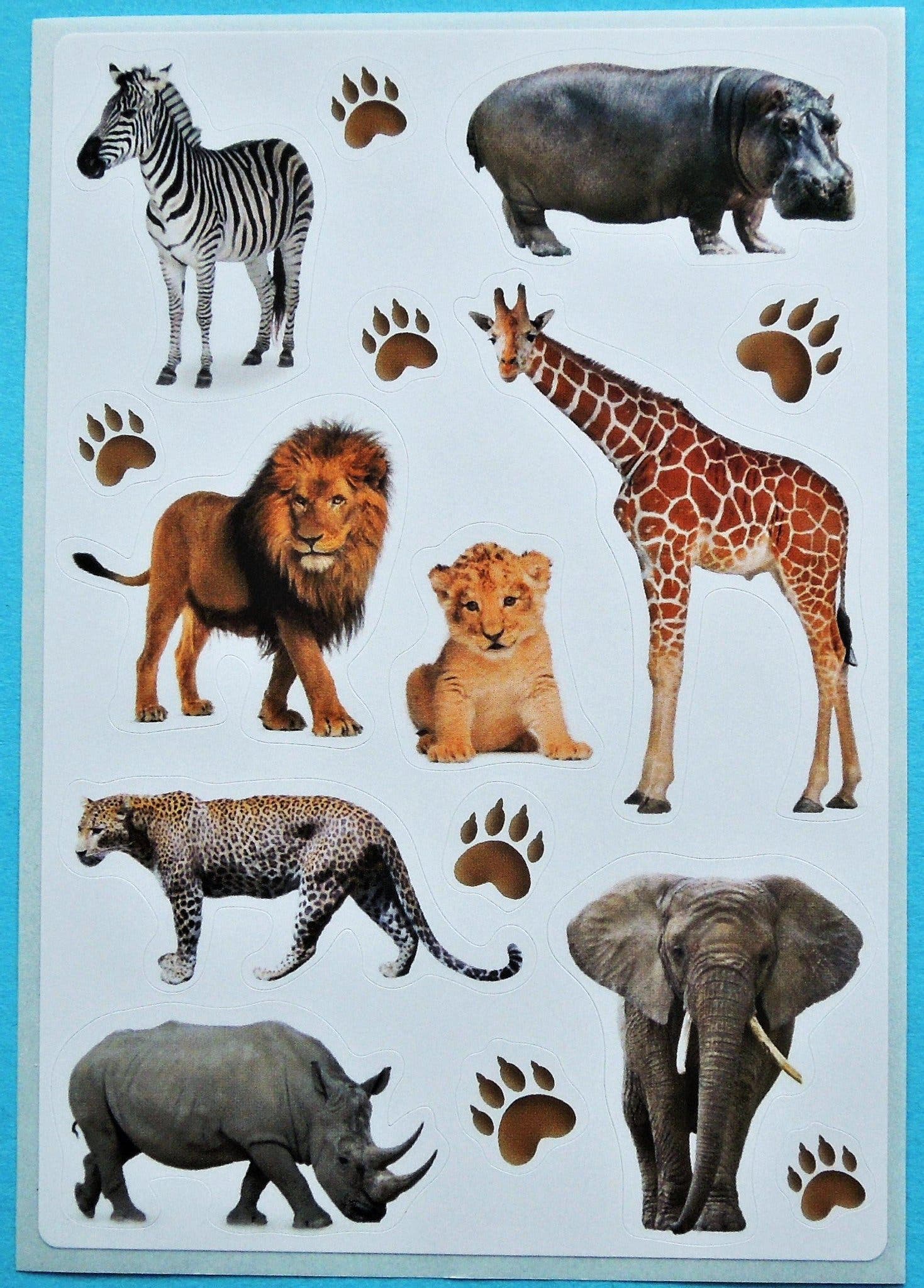 Se produkter som liknar STICKERS: EXOTISKA DJUR på Tradera (703172357)