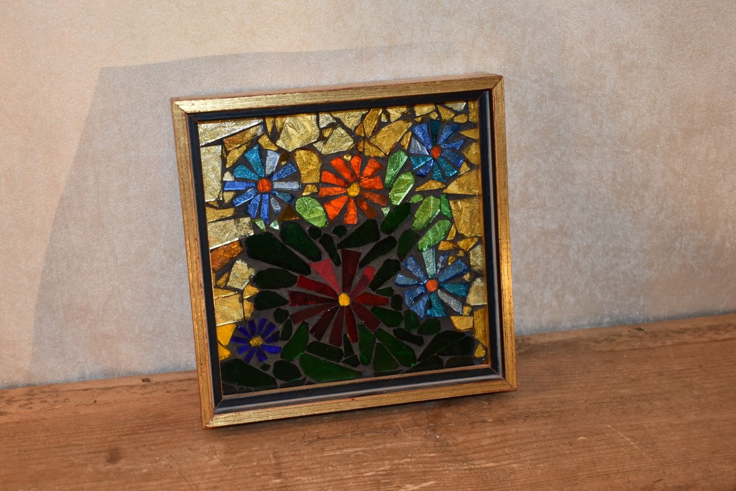 En fin mosaik tavla Blommor | Köp från Jockes_Antique på Tradera ...