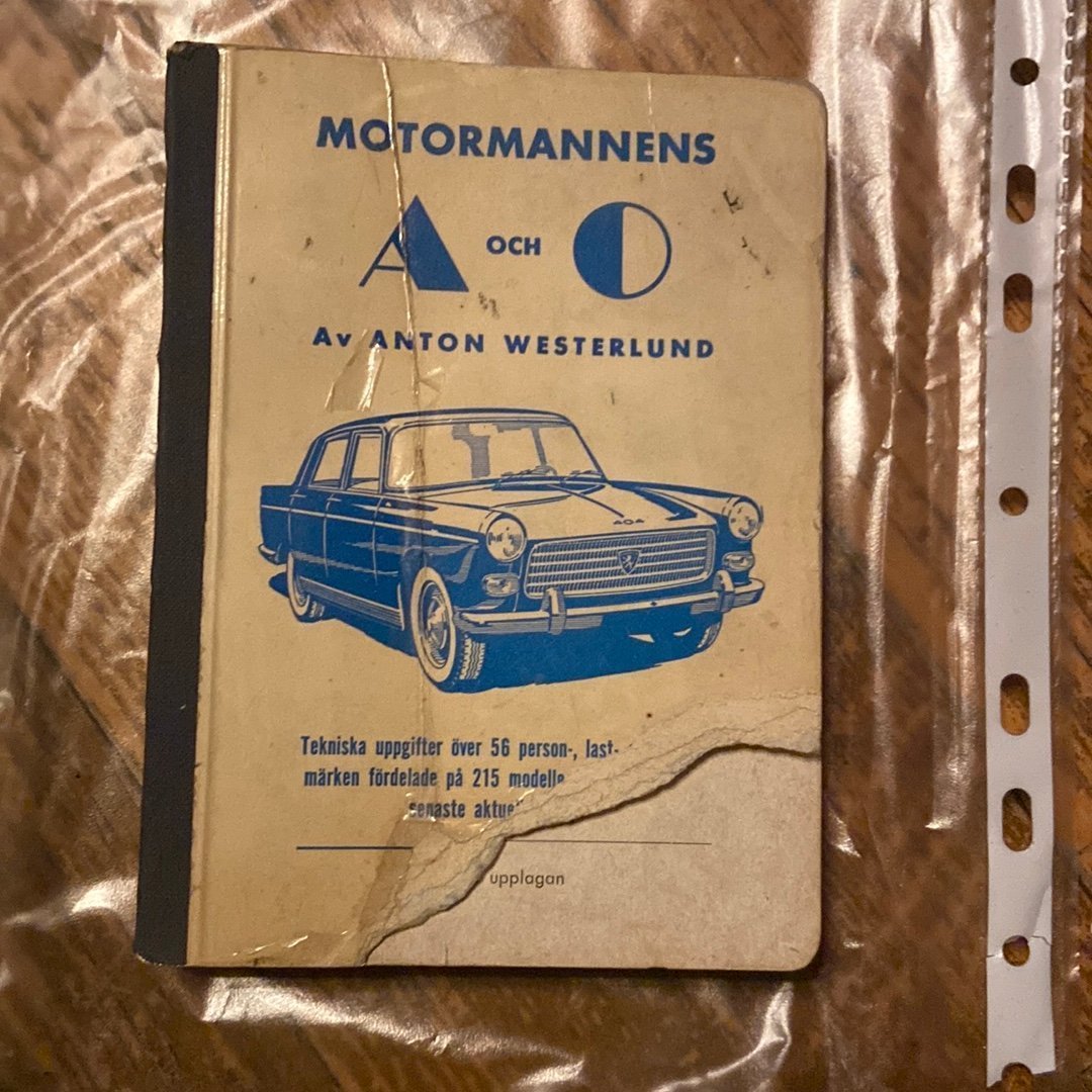 Motormannens A och O av Anton Westerlund 1964 | Köp på Tradera (711046370)