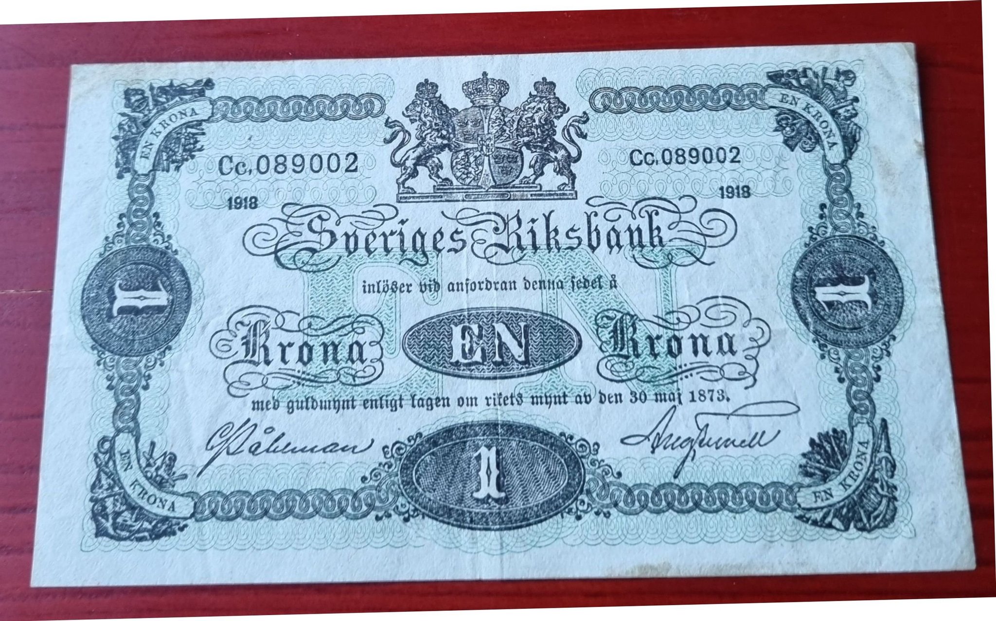 Se produkter som liknar 1kr sedel 1918 Kotia. Endast .. på Tradera ...