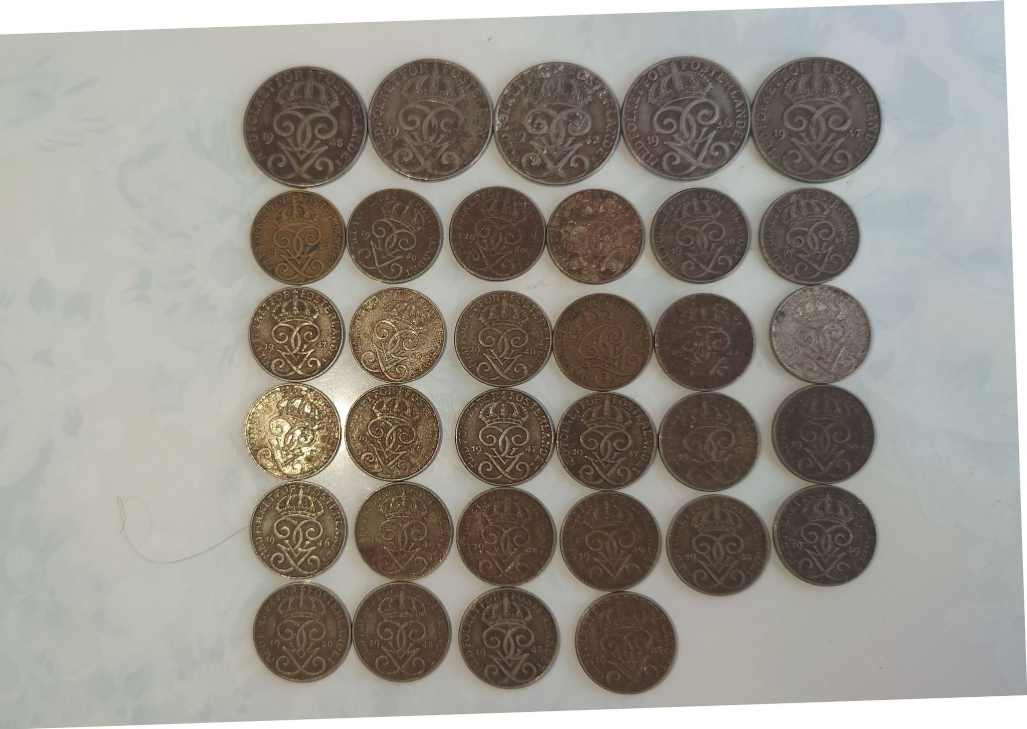 Retro Samlarmynt, Fina Svenska gamla järnmynt | Köp på Tradera (690537047)