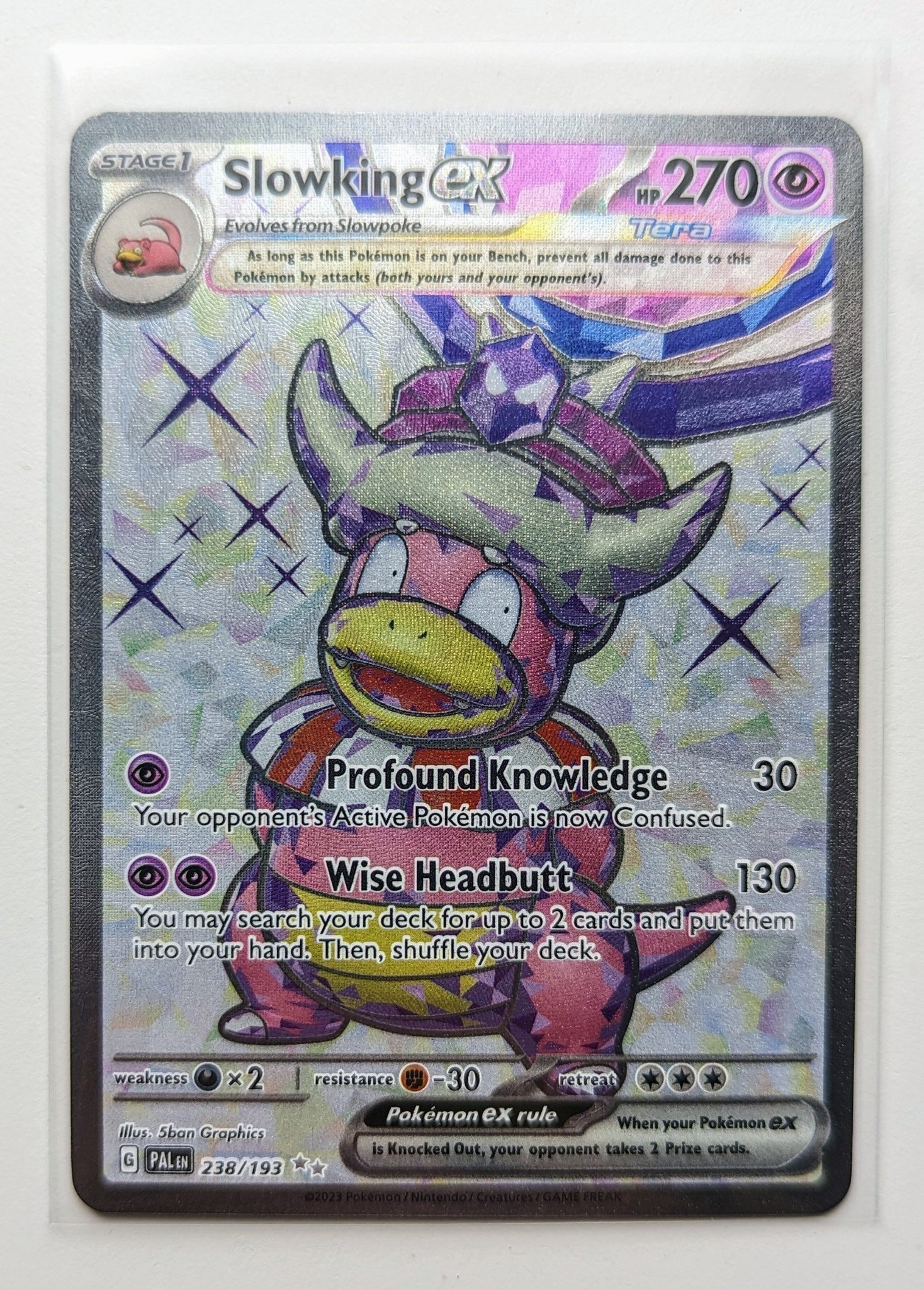 Paldea Evolved - Slowking EX 238/193 - Ultra Ra.. | Köp på Tradera ...
