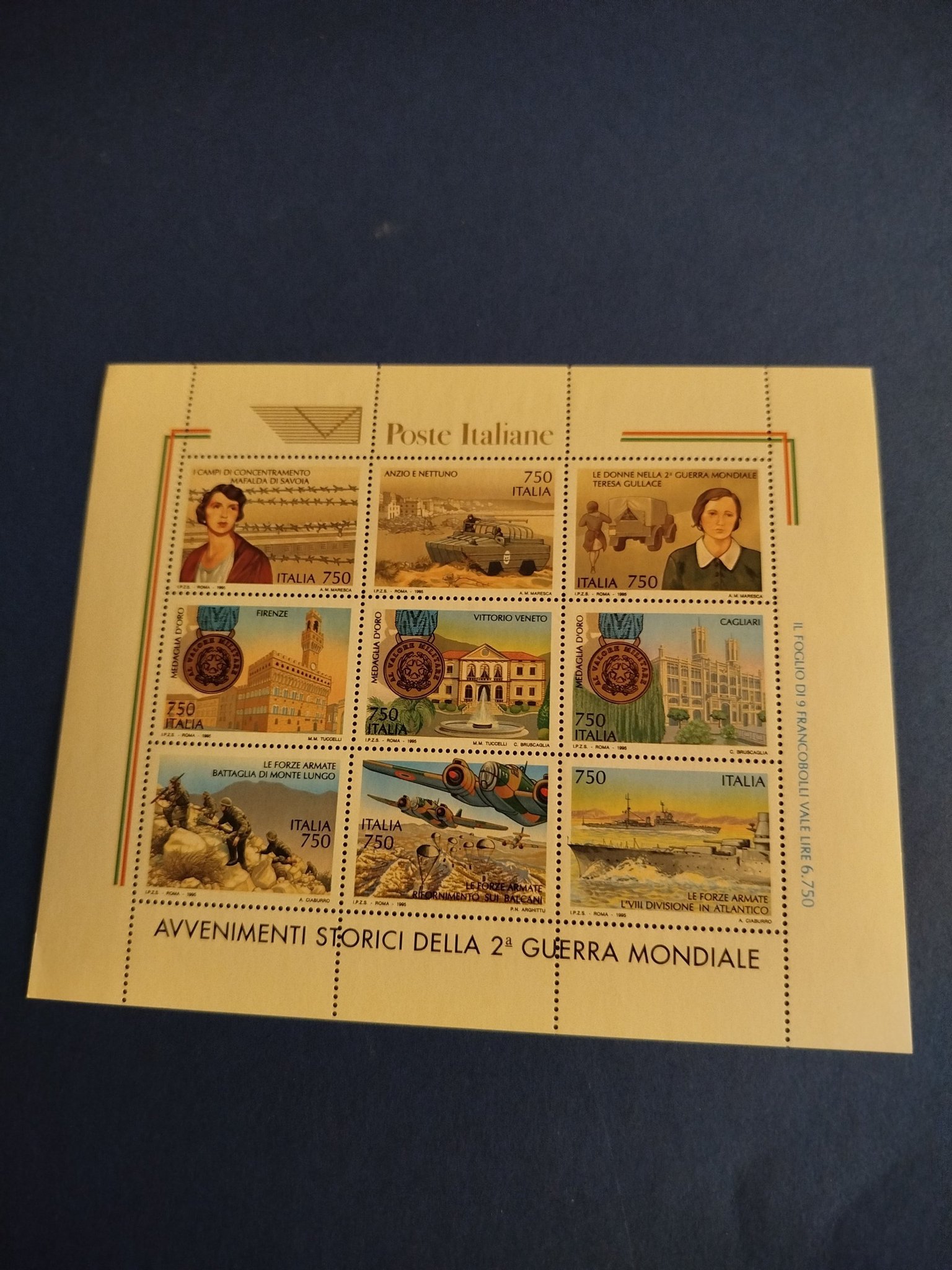 (Nr2). Mini Sheet Stamps 1995 Historical Events.. | Köp på Tradera ...