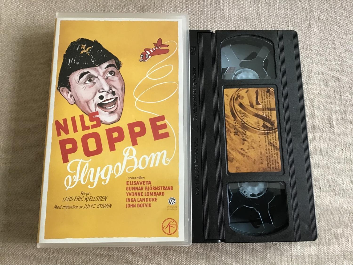 NILS POPPE FLYG BOM VHS GUNNAR BJÖRNSTRAND,JOHN.. | Köp på Tradera ...