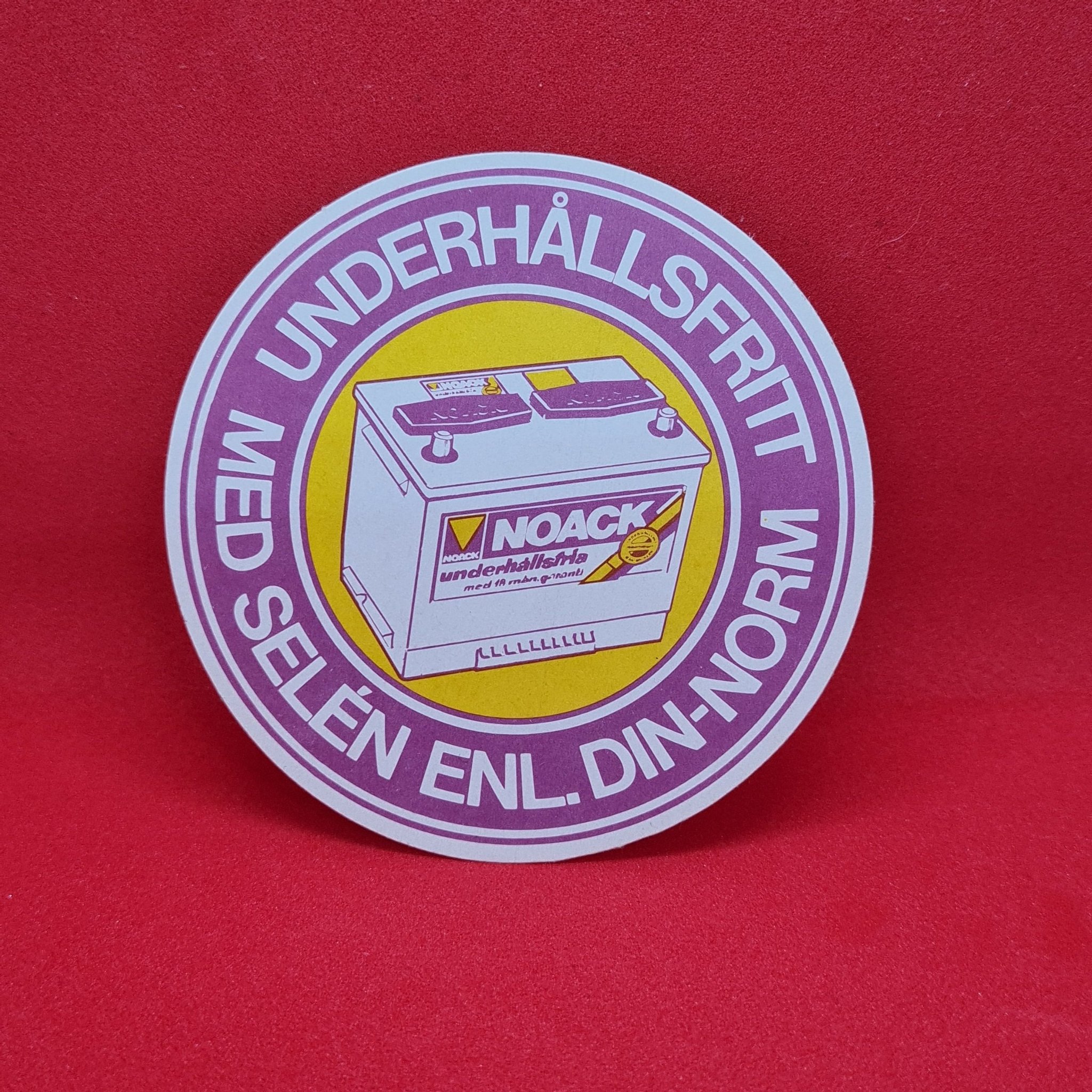 NOACK BATTERI klistermärke dekal vintage reklam.. | Köp på Tradera ...
