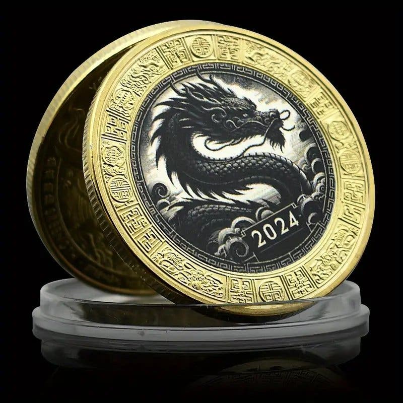 Drakens år | 2024 | Guld | 40 mm | 35 gram | Sk.. | Köp på Tradera ...