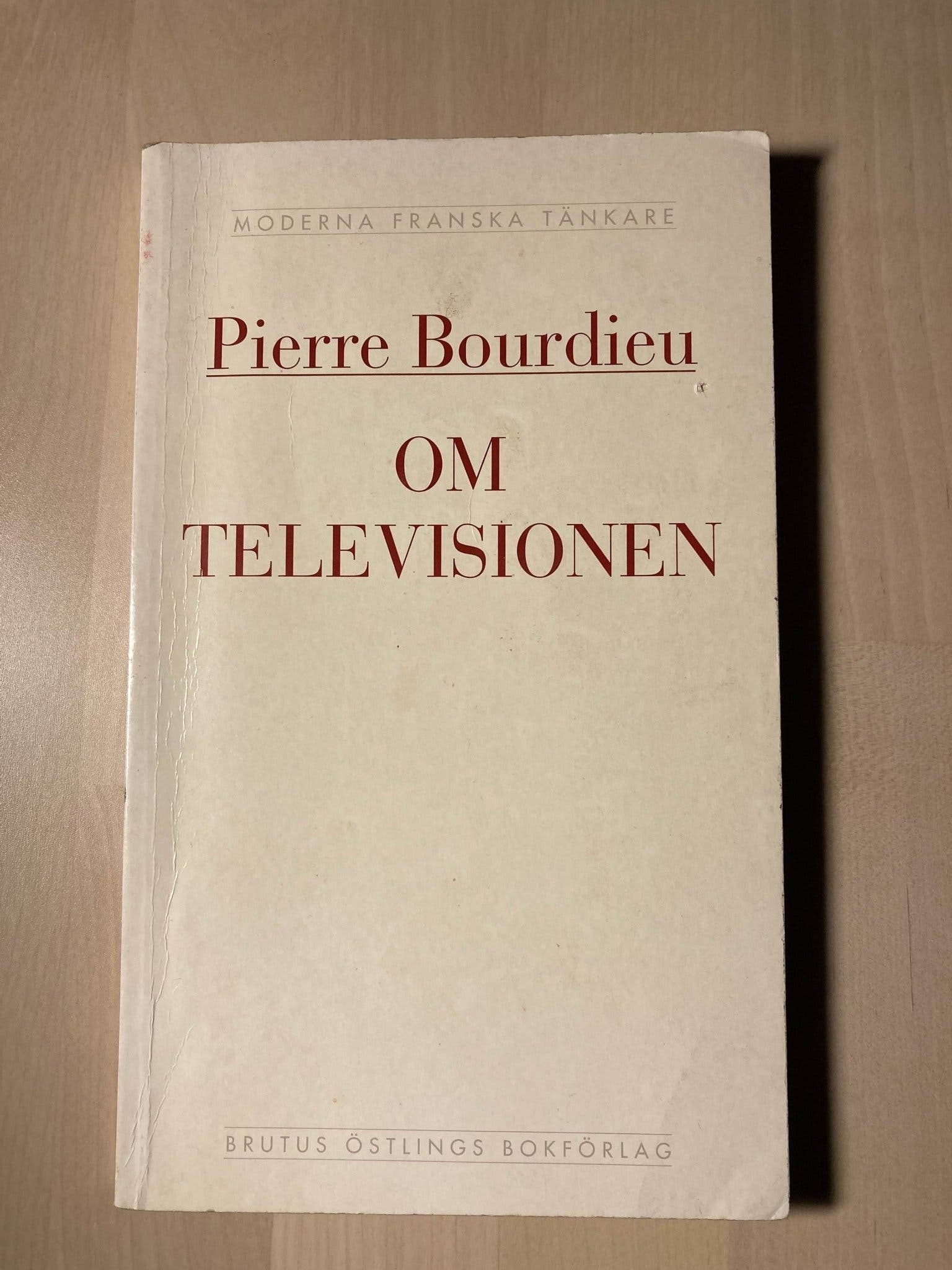 Se produkter som liknar Om televisionen - Pierre Bour.. på Tradera ...