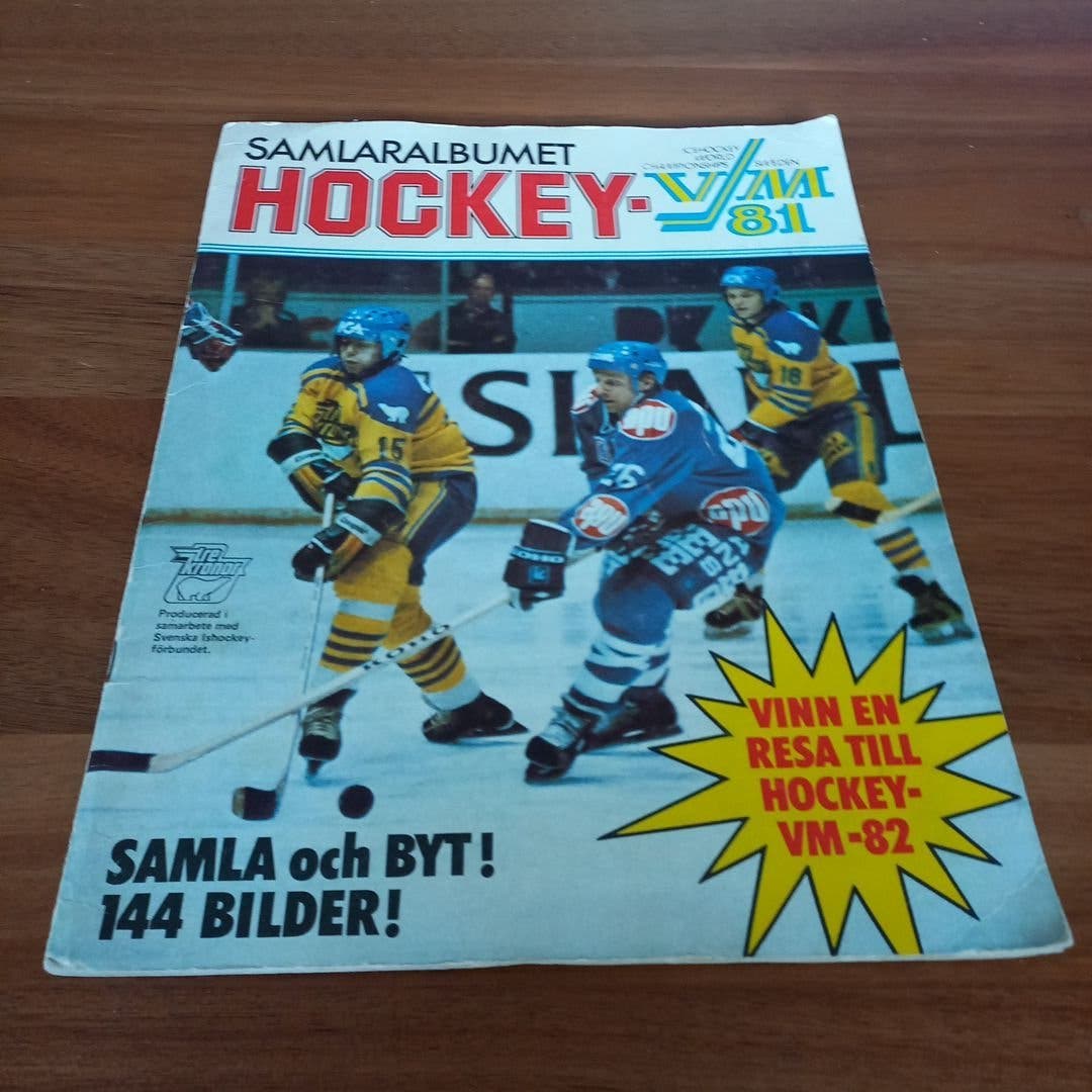 A(6) Album Hockey WM 1981 Semic 2 bilder fattas.. | Köp på Tradera ...