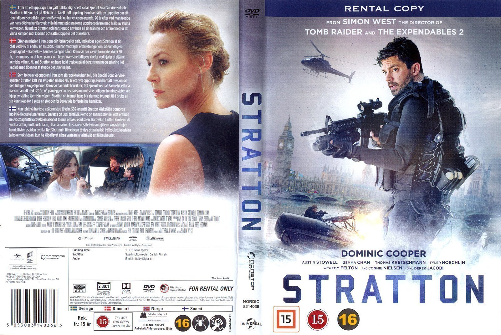 Stratton – 2017 – Dominic Cooper, Connie Nielse.. | Köp på Tradera ...