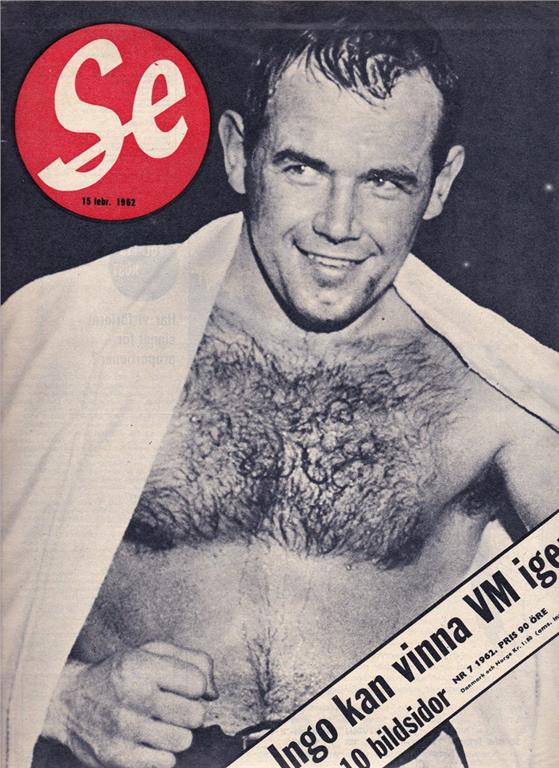 SE 1962-7 Boxning Ingo Ingemar Johansson Stort Bildreportage på