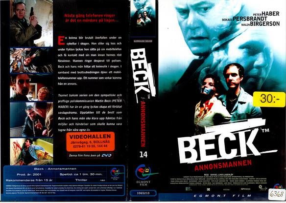 BECK 14 ANNONSMANNEN (VHS) | Köp från Boa-skivakuten på Tradera (650510138)