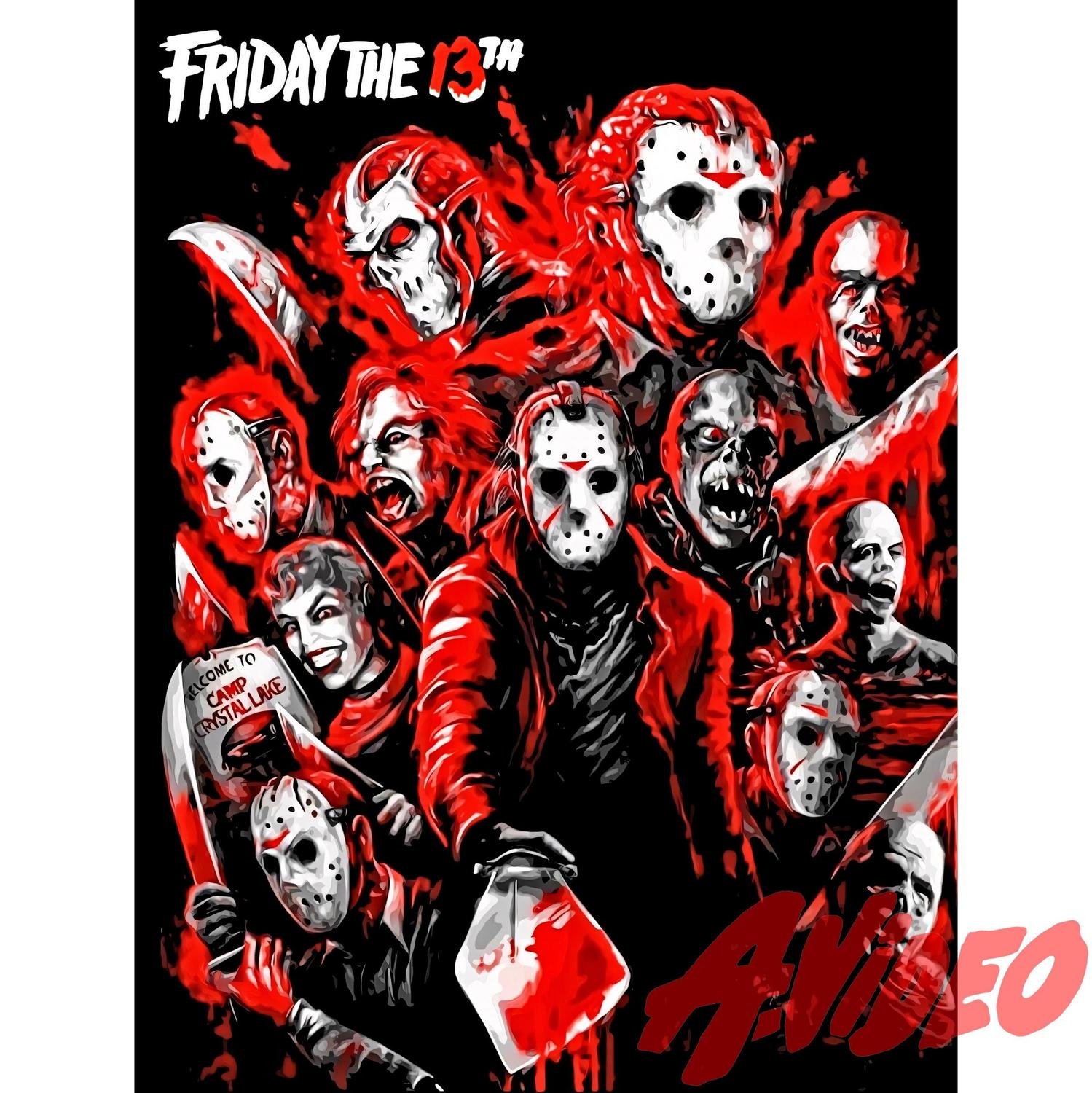 FRIDAY THE 13th - JASON VOORHEES - RED - DIGI-L.. | Köp på Tradera ...