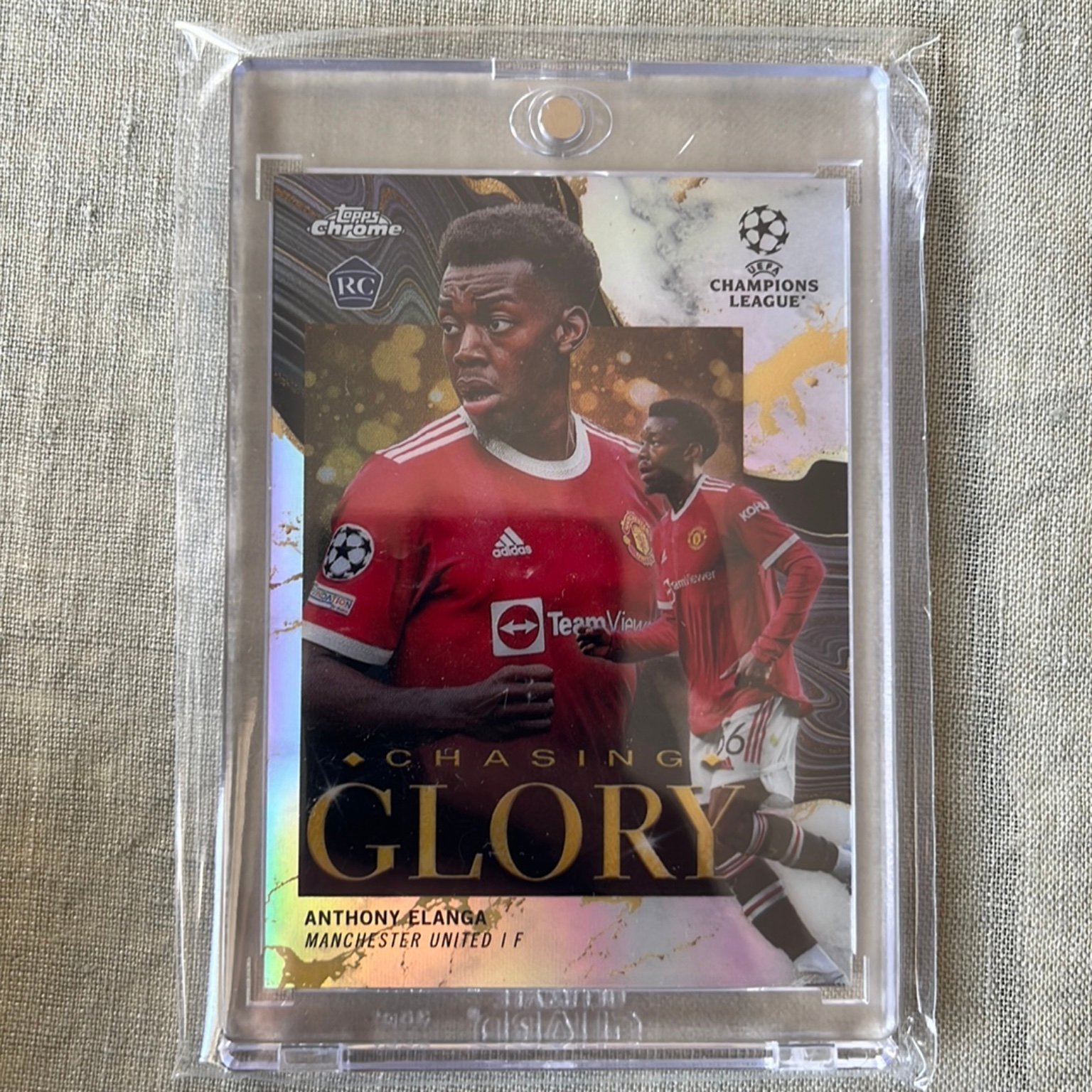 Anthony Elanga Manchester United RC Chasing Glo.. | Köp på Tradera ...