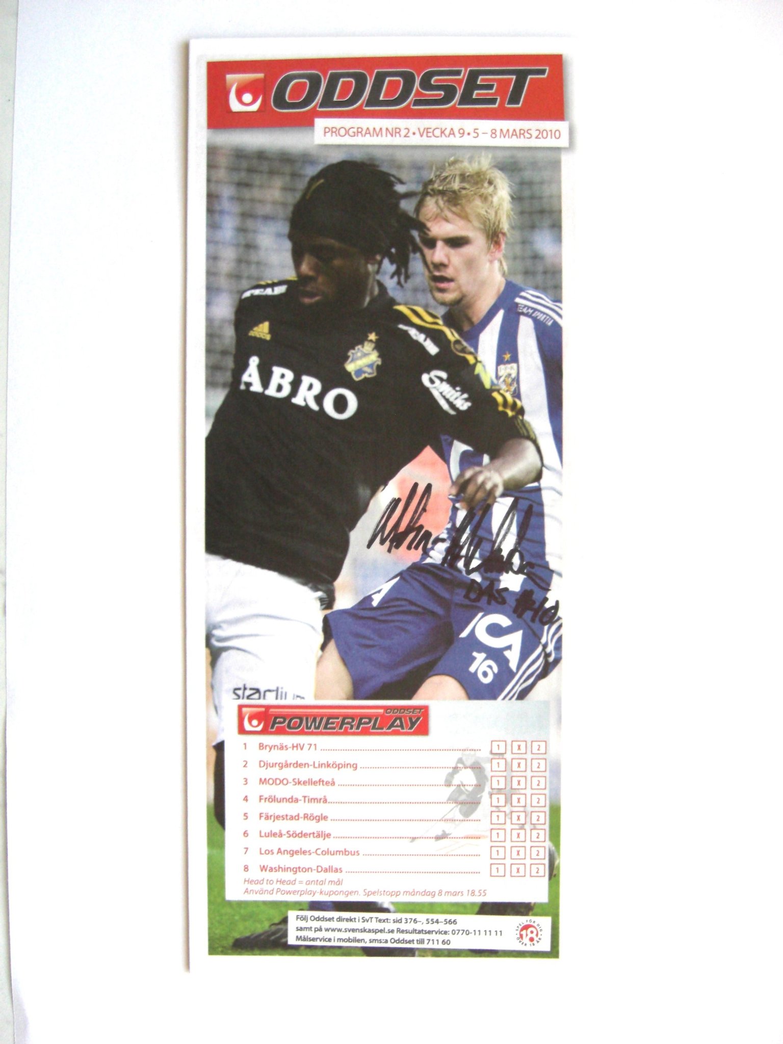 MARTIN MUTUMBA. AIK FOTBOLL. AUTOGRAF. | Köp på Tradera (676262074)