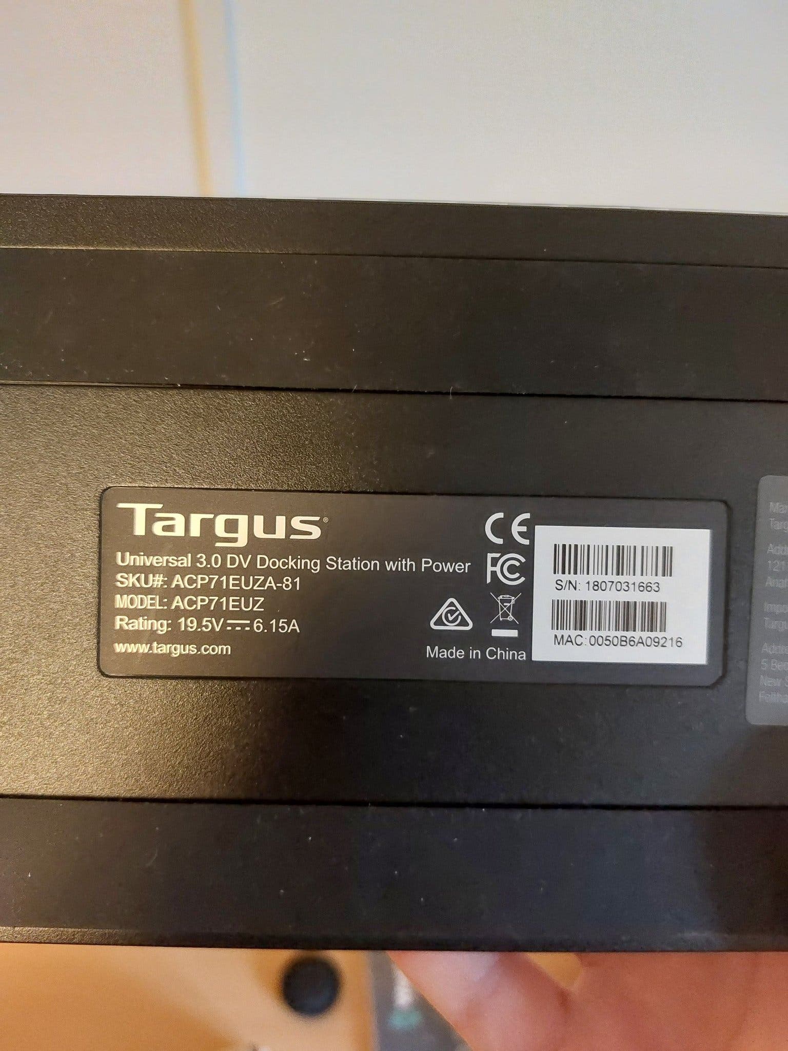 Se produkter som liknar Targus Universal 3.0 DV Docka.. på Tradera ...