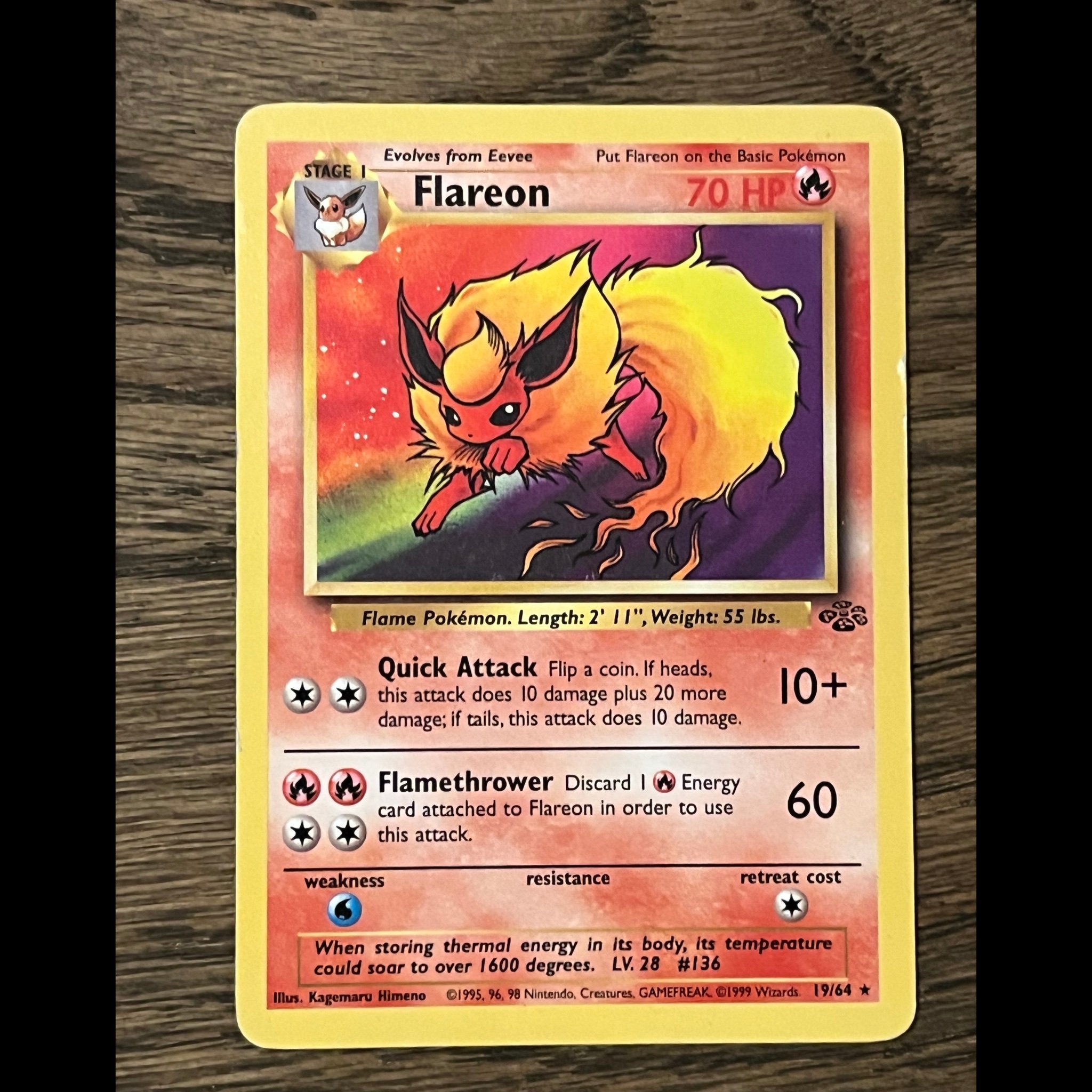Flareon 19 - Pokémonkort jungle | Köp på Tradera (695450662)