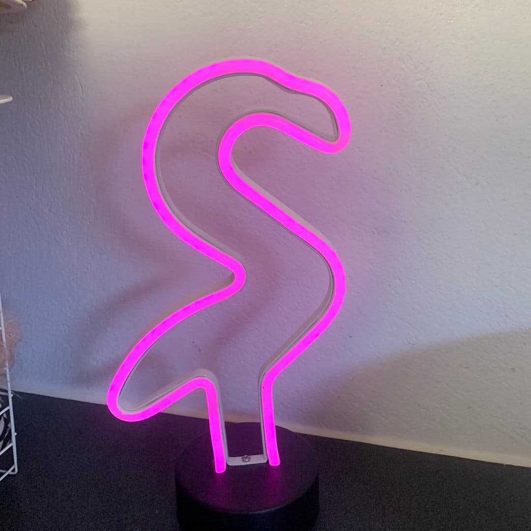 Rosa Flamingo Neonlampa från Claes Ohlsson | Köp på Tradera (712265958)
