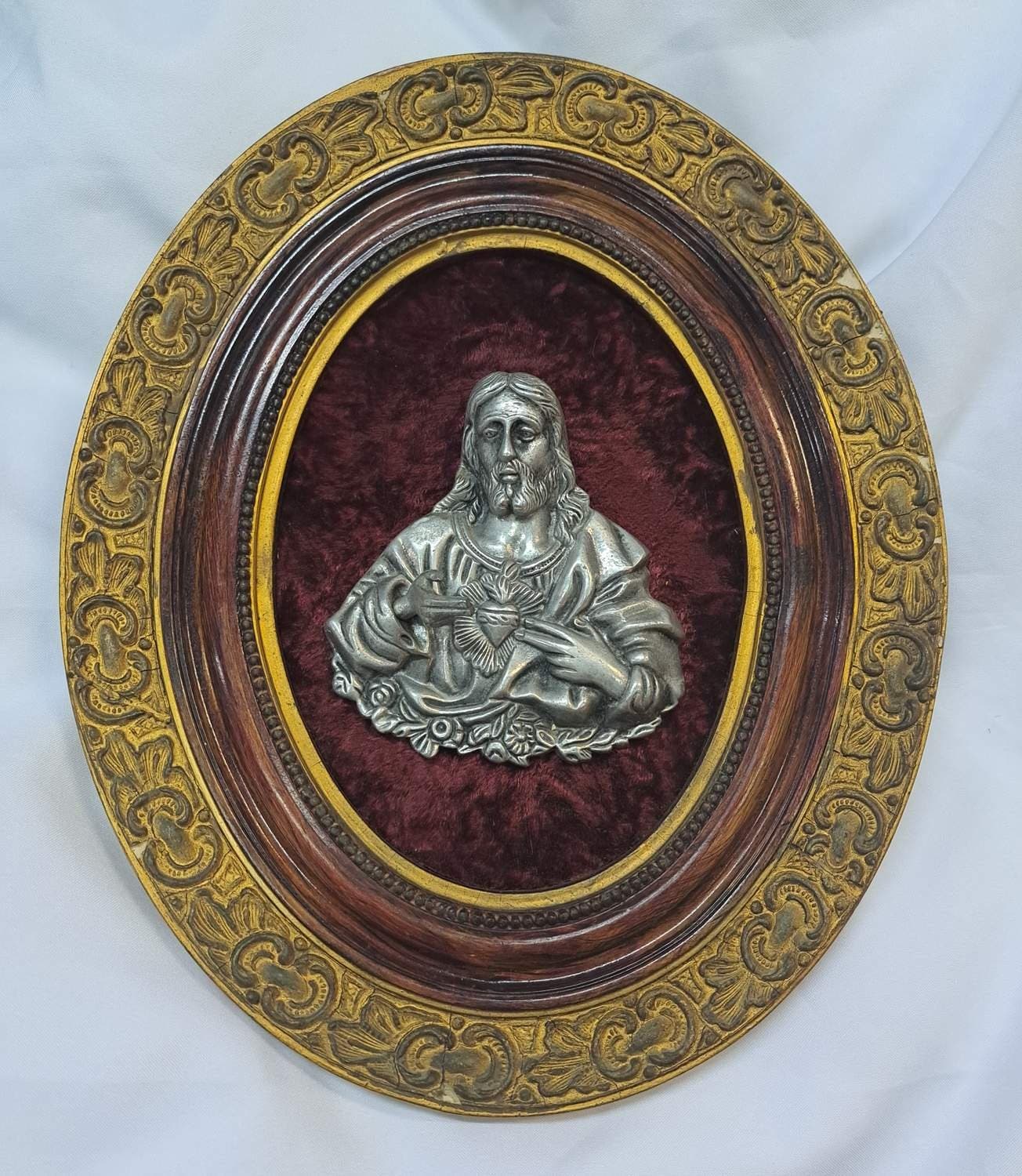 Vintage Sacred Art Religiös Wall Frame Catholic.. | Köp på Tradera ...
