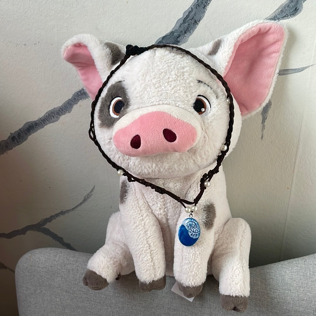 Stor Disney Moana Pua mjukdjur + halsband på kö.. | Köp på Tradera ...