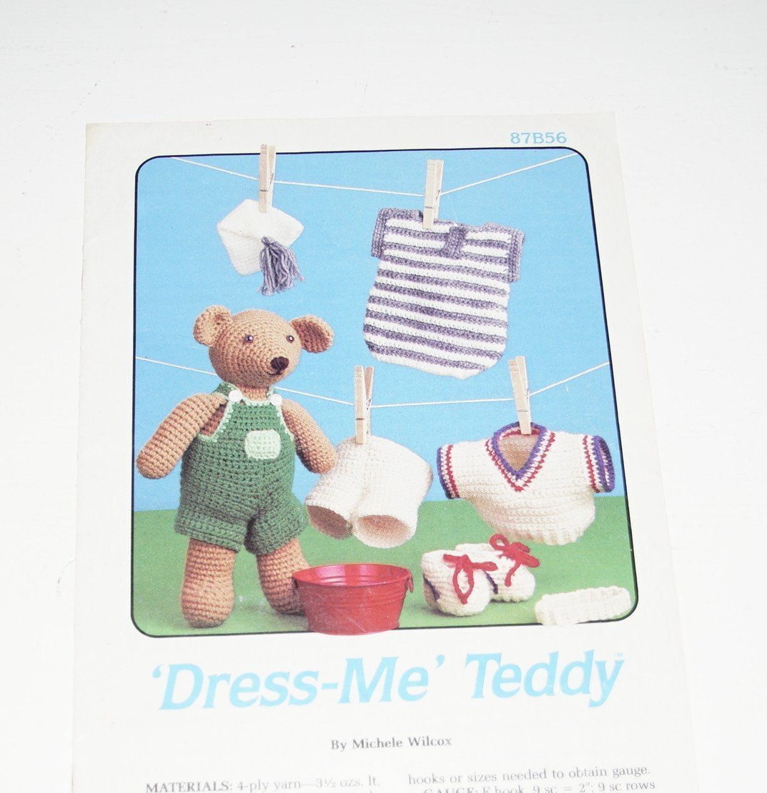 VIRKA SÖT TEDDY BJÖRN MED KLÄDER * VIRKA PRESEN.. | Köp på Tradera ...