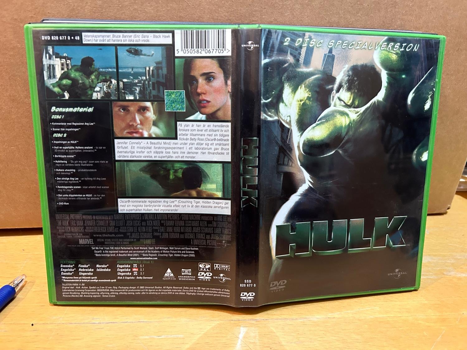 Hulk, Eric Bana, Jennifer Conn.. | Köp från Vinylcomics på Tradera ...