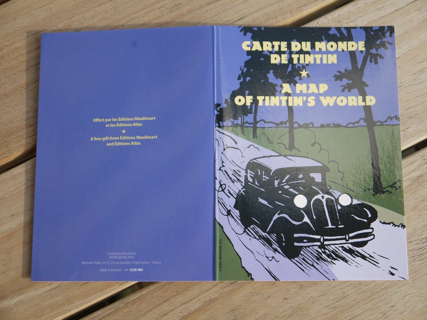 Se produkter som liknar Carte du monde de Tintin - A .. på Tradera ...