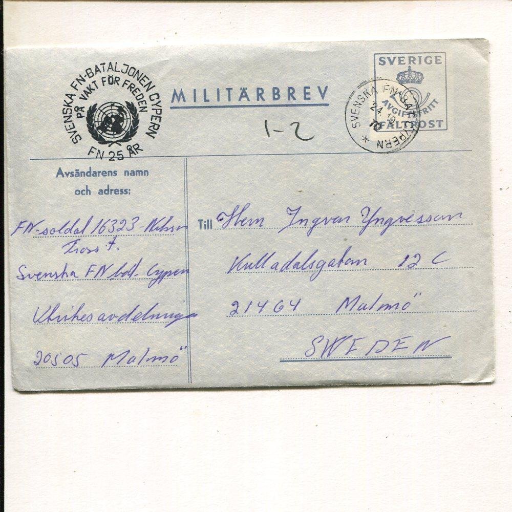 Se produkter som liknar Svenska FN-Bat Cypern 24.10.1.. på Tradera ...