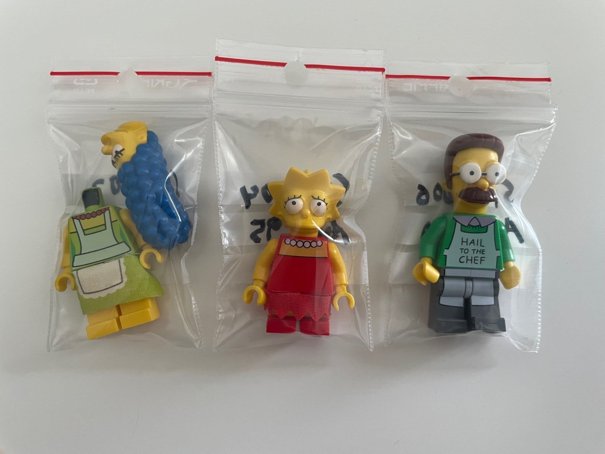 LEGO The Simpsons Marge, Lisa och Flanders, fig.. | Köp på Tradera ...