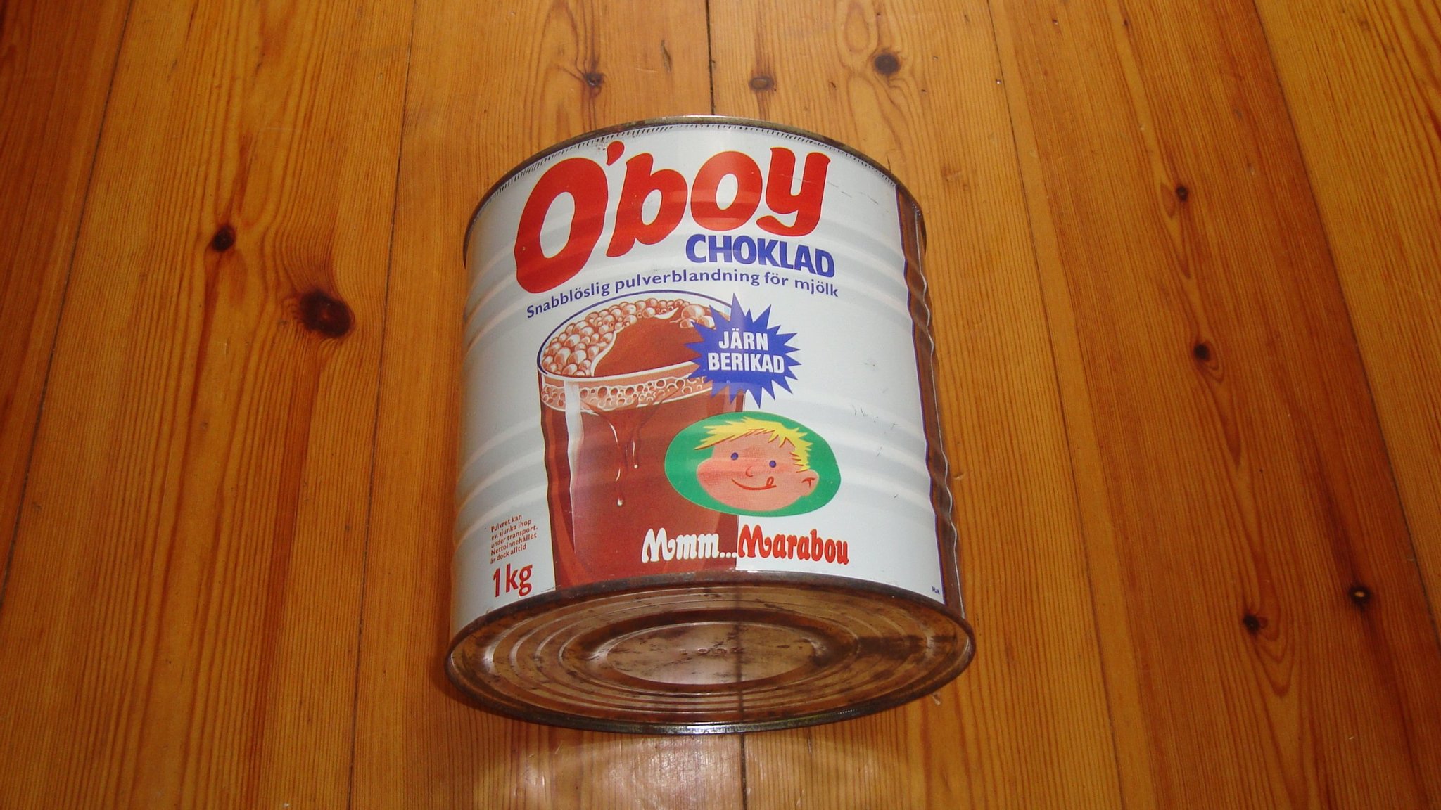 Gammal stor Oboy plåtburk O´boy marabou choklad | Köp på Tradera (610361470)