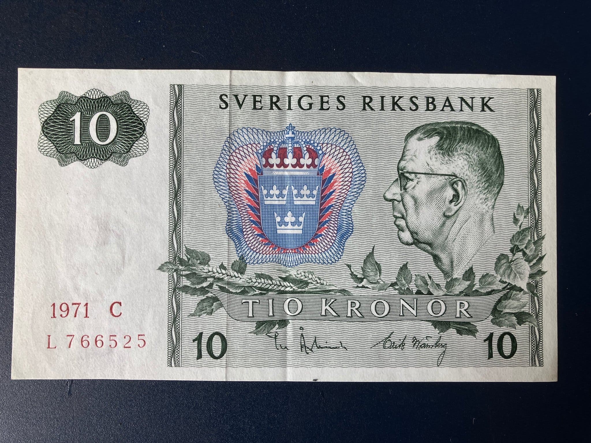 Svensk Sedel - 10 Kronor | Köp på Tradera (684613901)