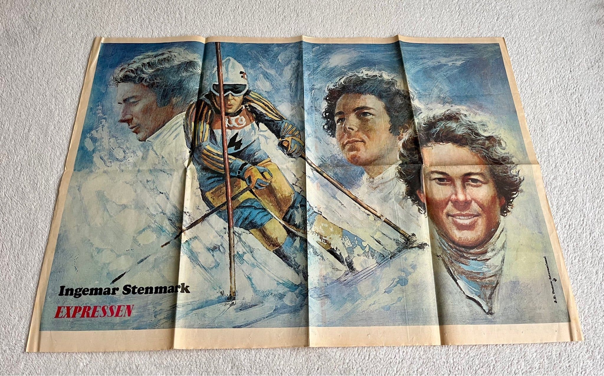 Ingemar Stenmark Slalom poster affisch plansch .. | Köp på Tradera ...