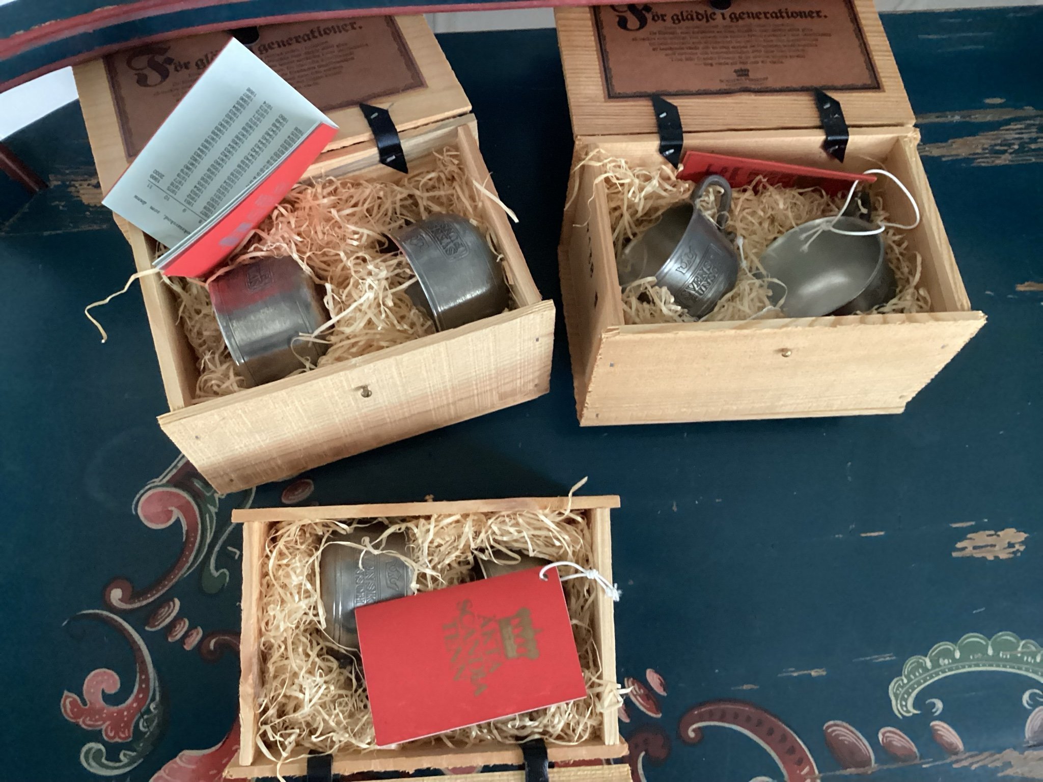 Scandia tenn punschmuggar originallådor 6styck .. | Köp på Tradera ...