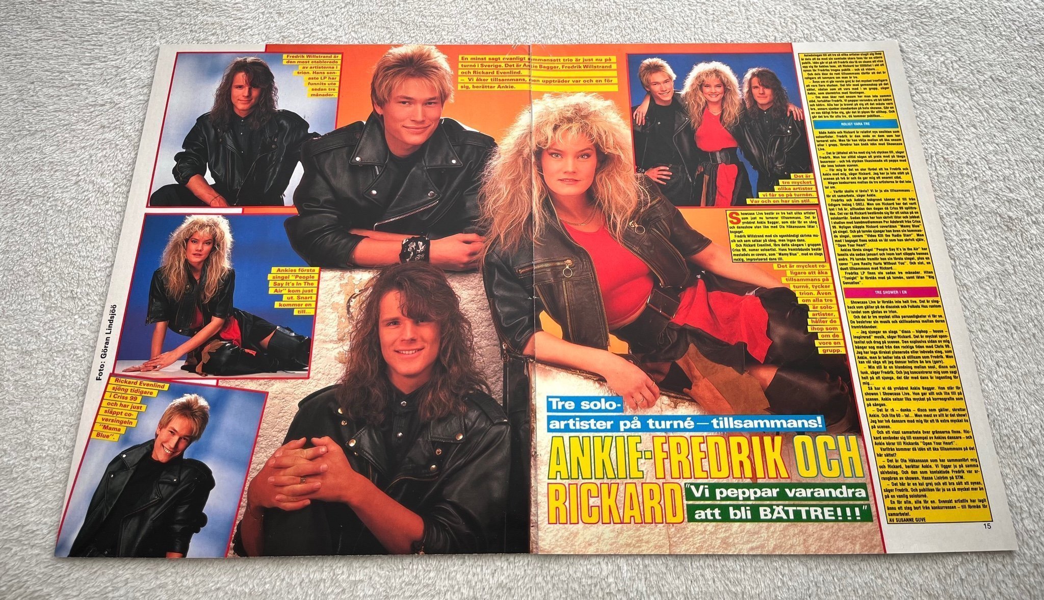 Ankie Bagger 1989 Reportage clips poster - Tidn.. | Köp på Tradera ...