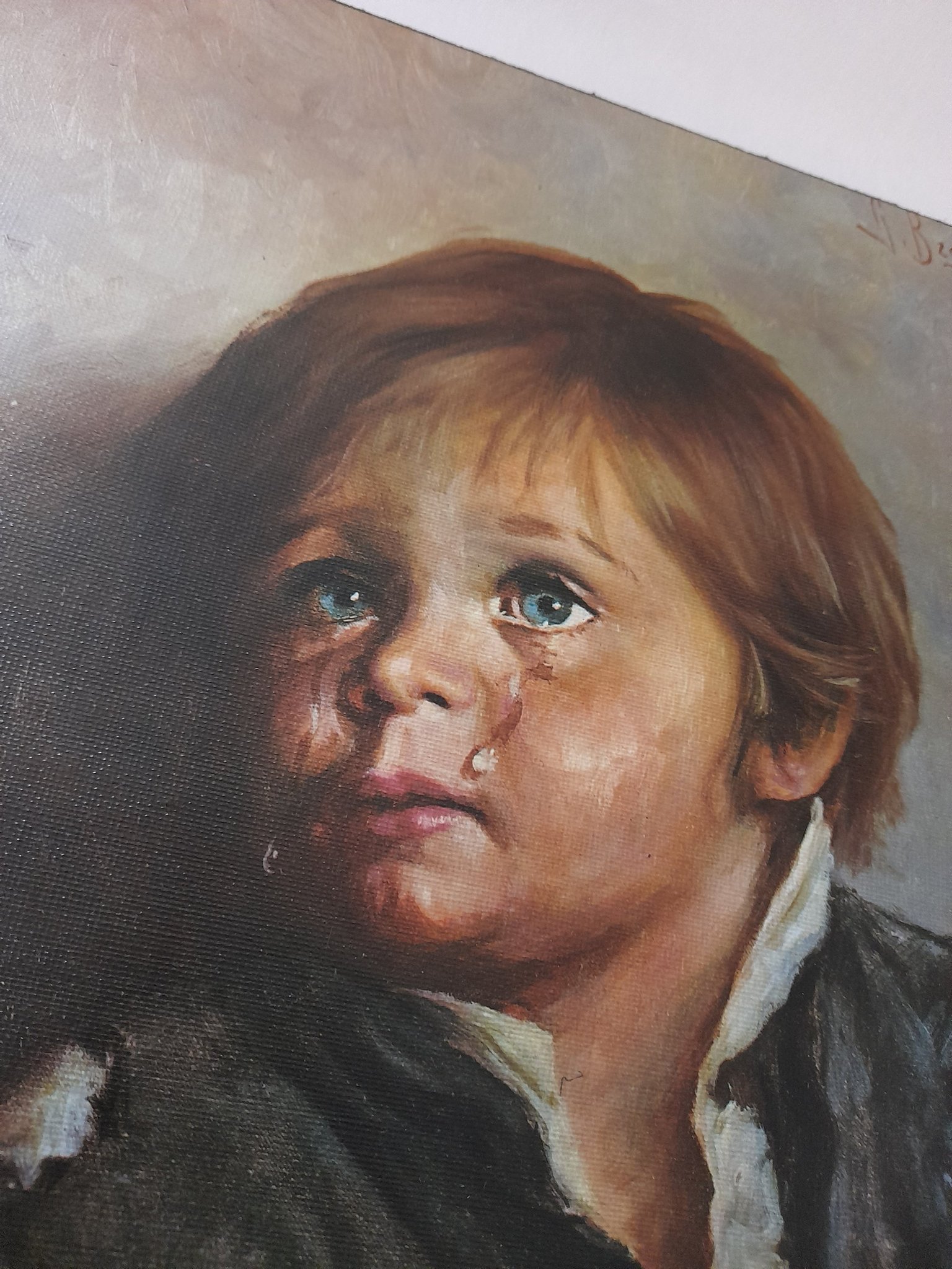 Tavla Gråtande pojke/barn - tryck från Bruno Am.. | Köp på Tradera ...