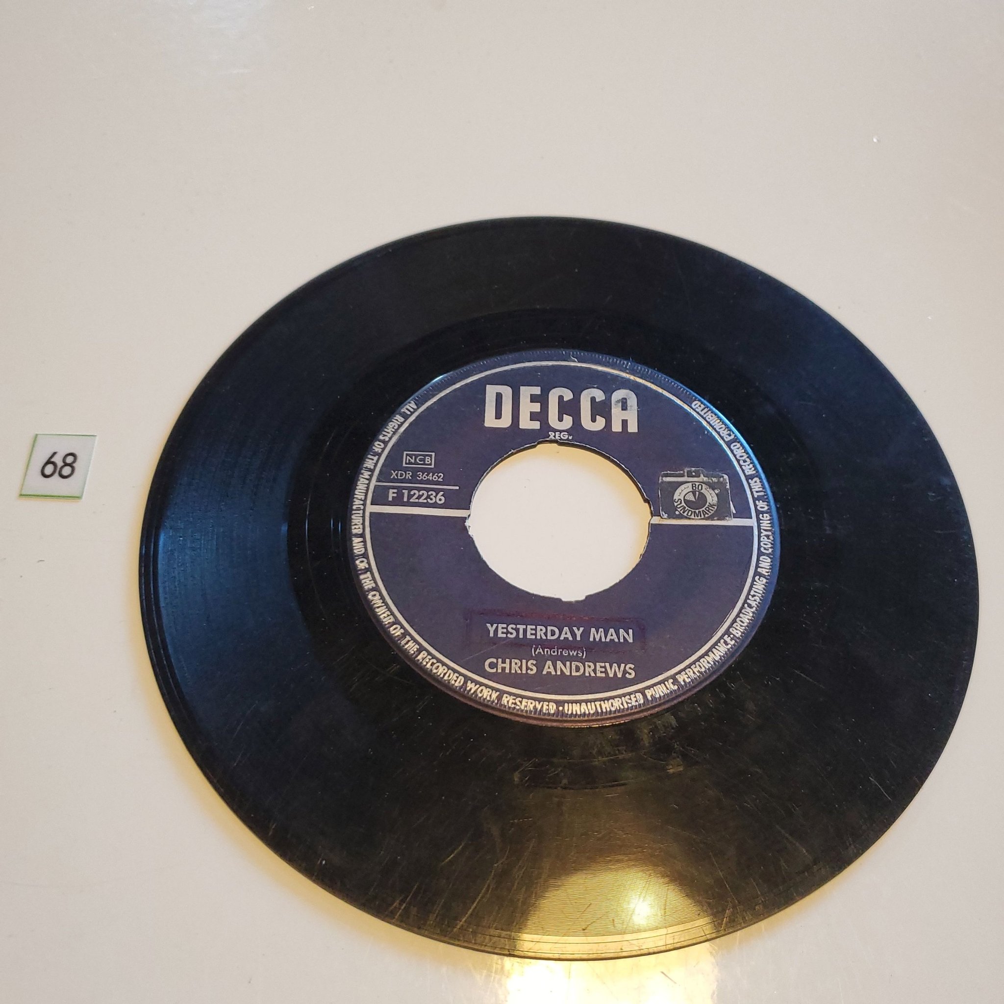 Chris Andrews - Yesterday Man / Too Bad You Don.. | Köp på Tradera ...