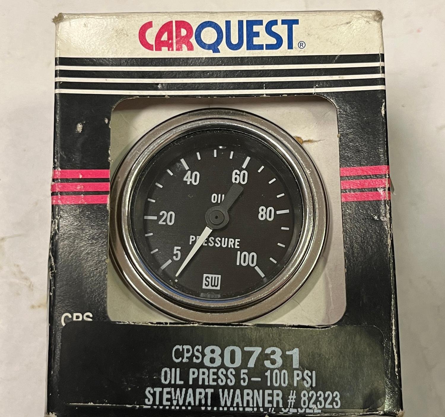 Oljetrycksmätare Chrome 5-100 PSI , Carquest CP.. | Köp på Tradera ...