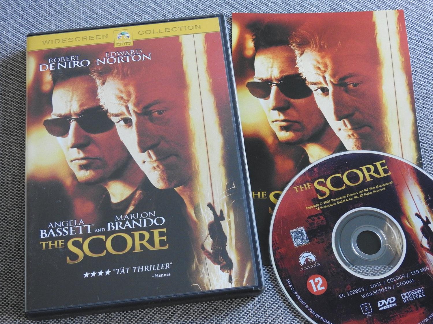 The Score DVD Robert De Niro Edward Norton Ange.. | Köp på Tradera ...