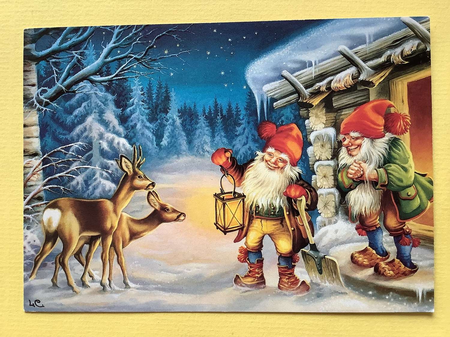 Julkort Tomtar LC Lars Carlsson | Köp på Tradera (649309848)