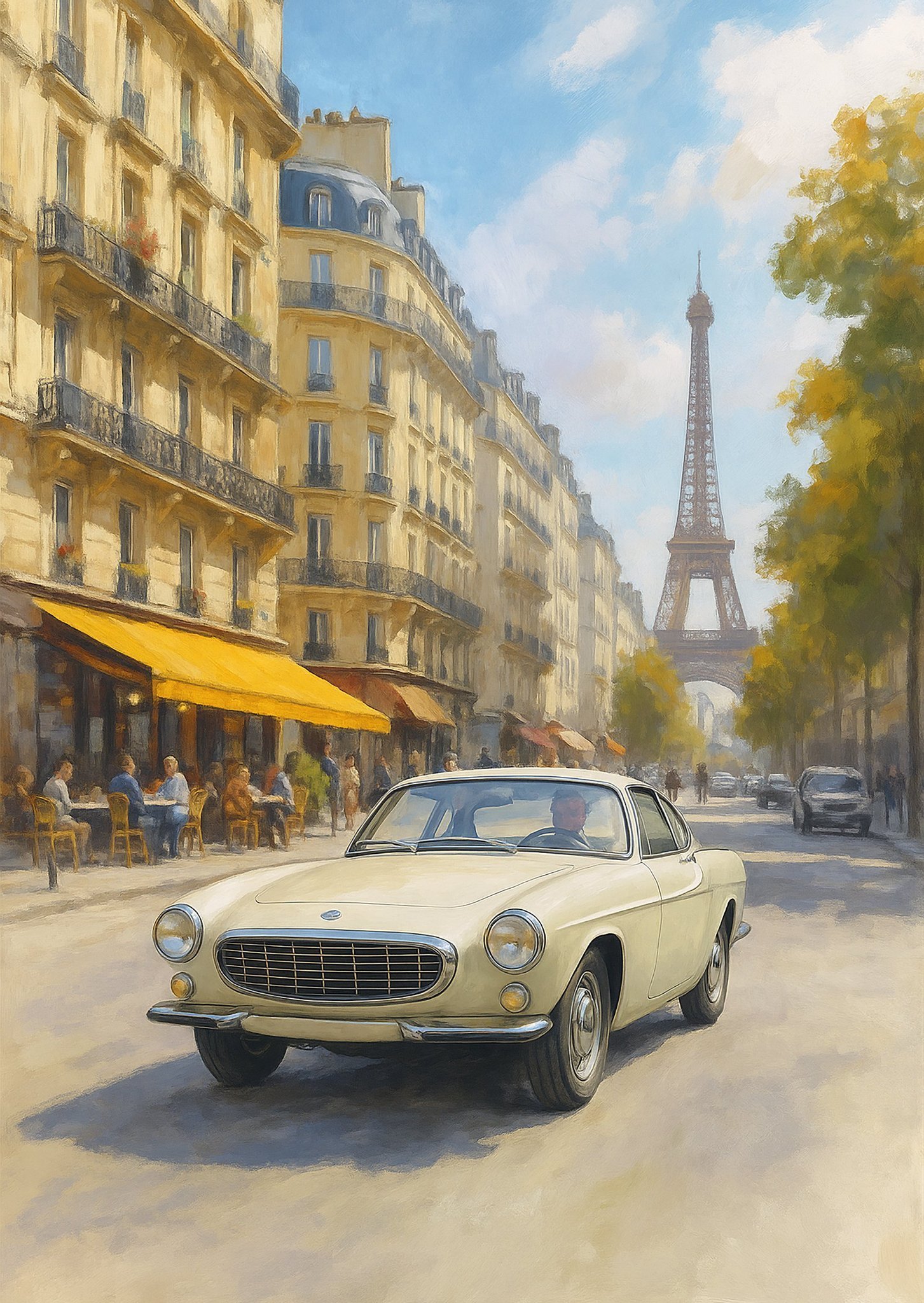 Se produkter som liknar Konsttryck av Volvo p1800 i p.. på Tradera ...