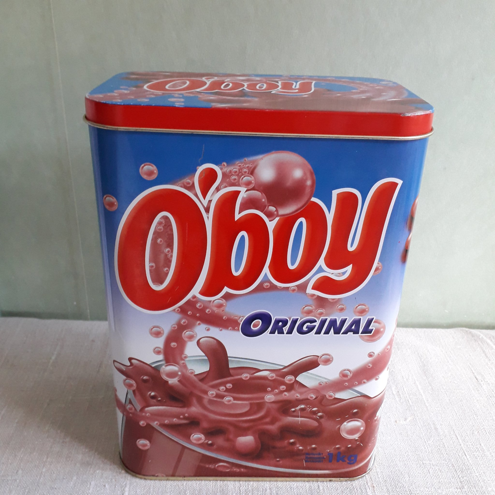 Oboy Original plåt burk med lock (410513859) ᐈ Köp på Tradera