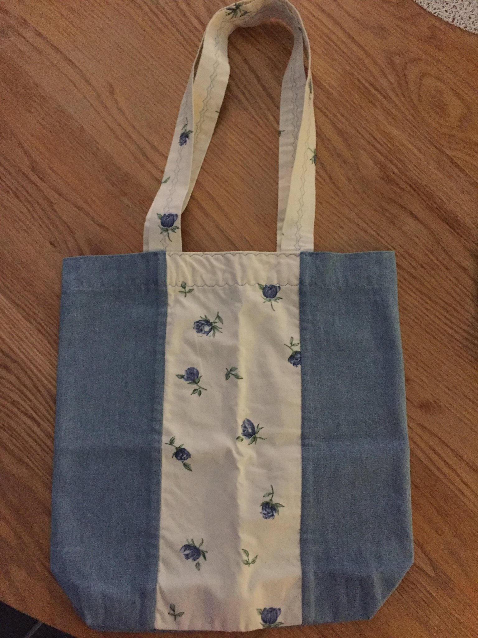 Textil tygkasse kasse väska bag shoppingbag blå.. | Köp på Tradera ...