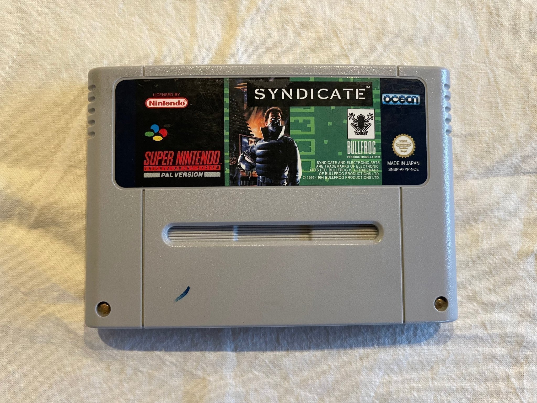 SYNDICATE SNES SUPER NINTENDO ENTERTAINMENT SYS.. | Köp på Tradera ...