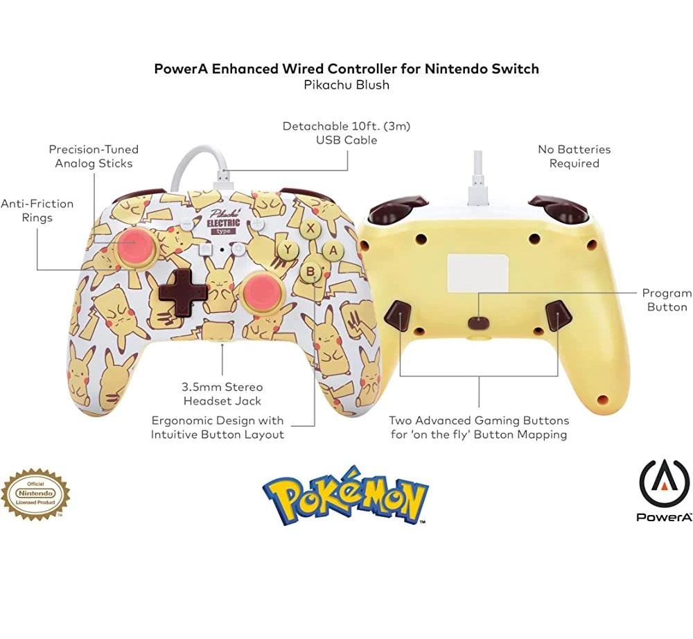 PowerA Pikachu Electric Type Enhance.. | Köp från Japon på Tradera ...