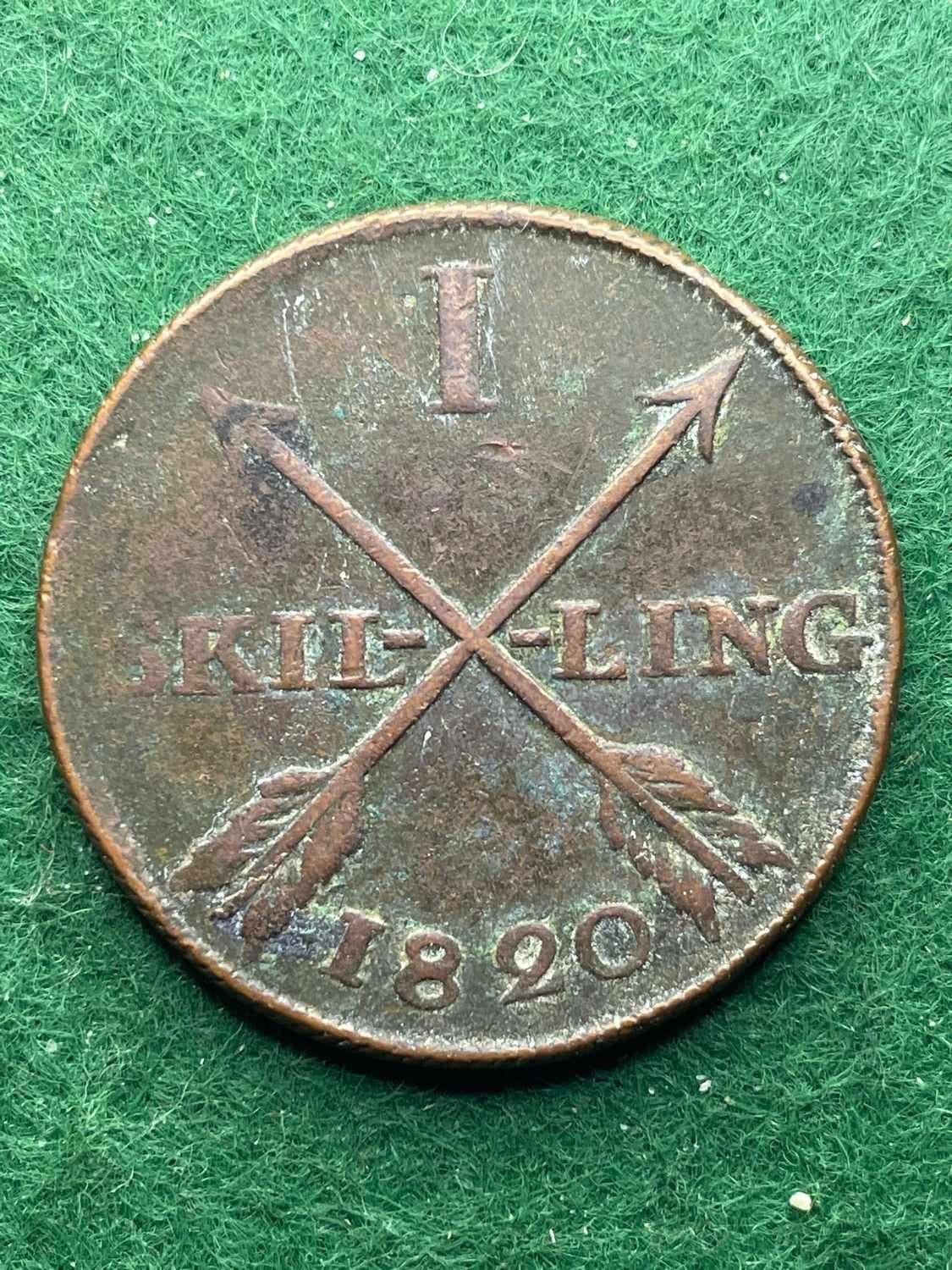 1 Skilling 1820 | Köp på Tradera (485599391)