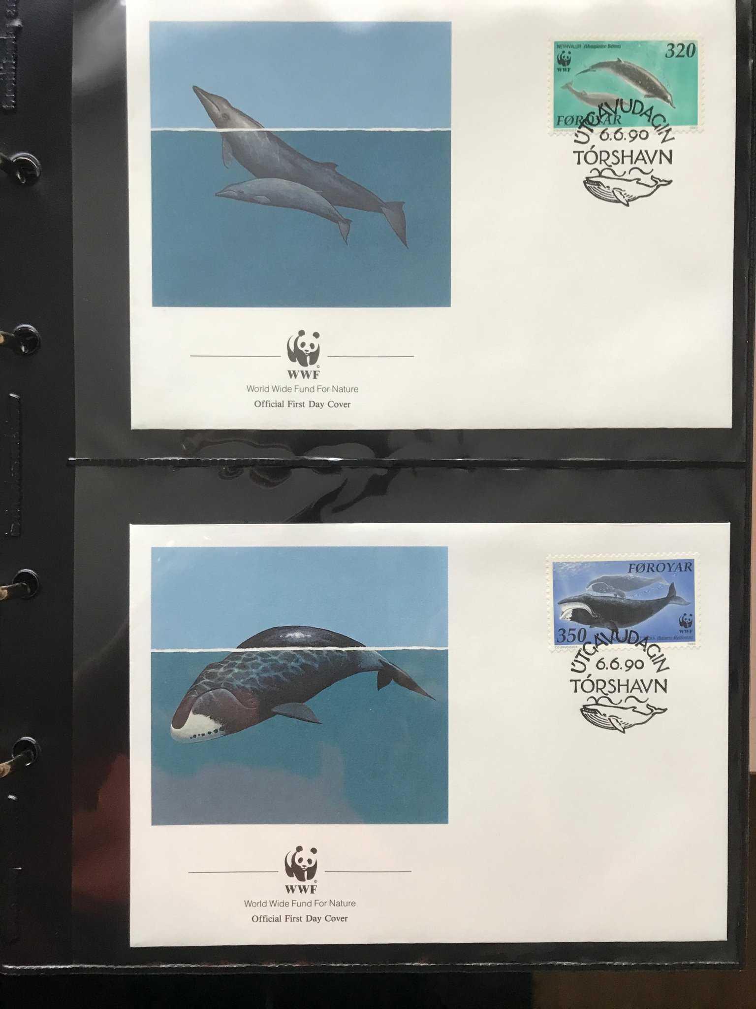 WWF Faroe Islands 1990 Set 4 FDC whales North a.. | Köp på Tradera ...