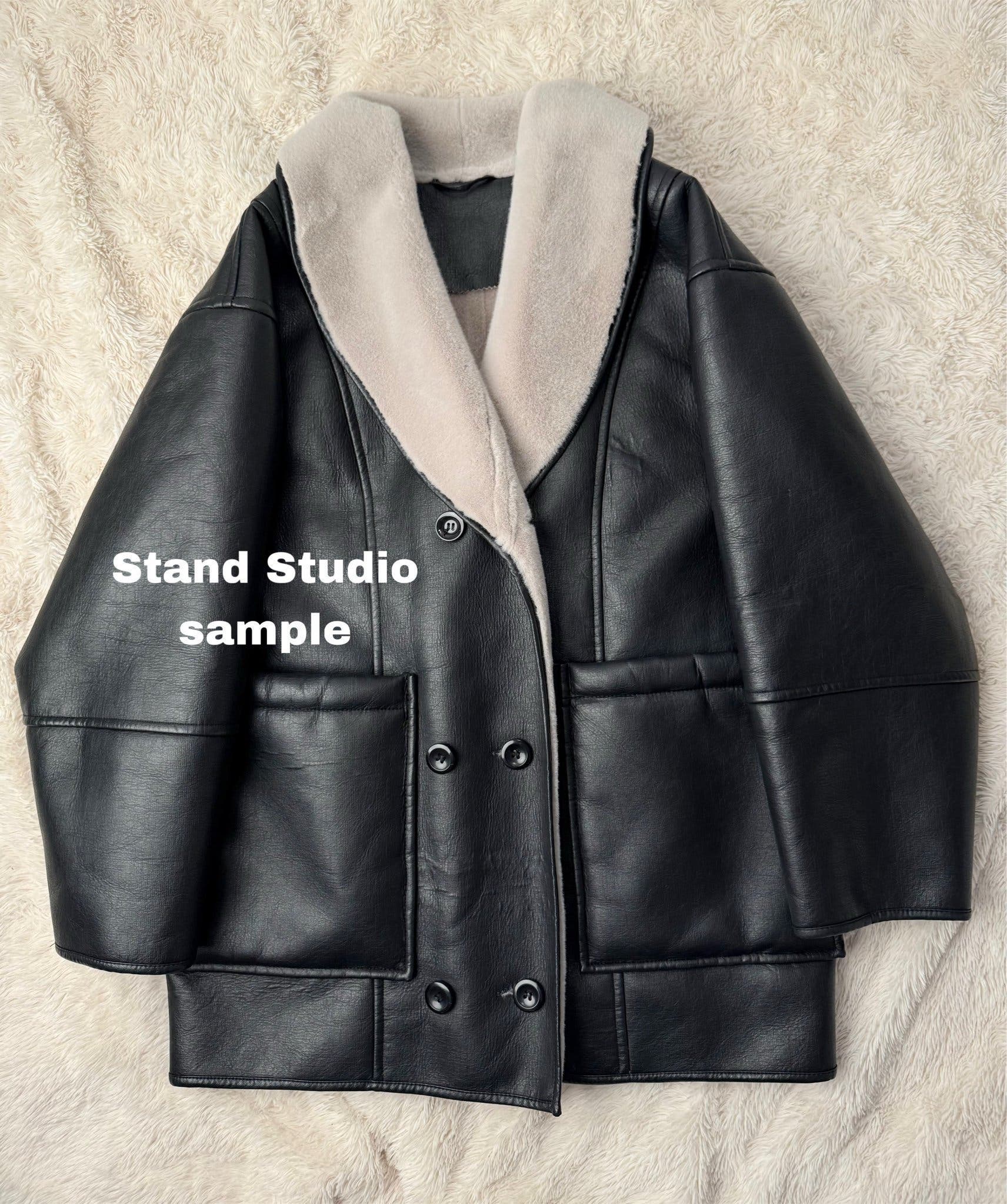 New STAND STUDIO Sample Shearling Jacket | Köp på Tradera (706092771)